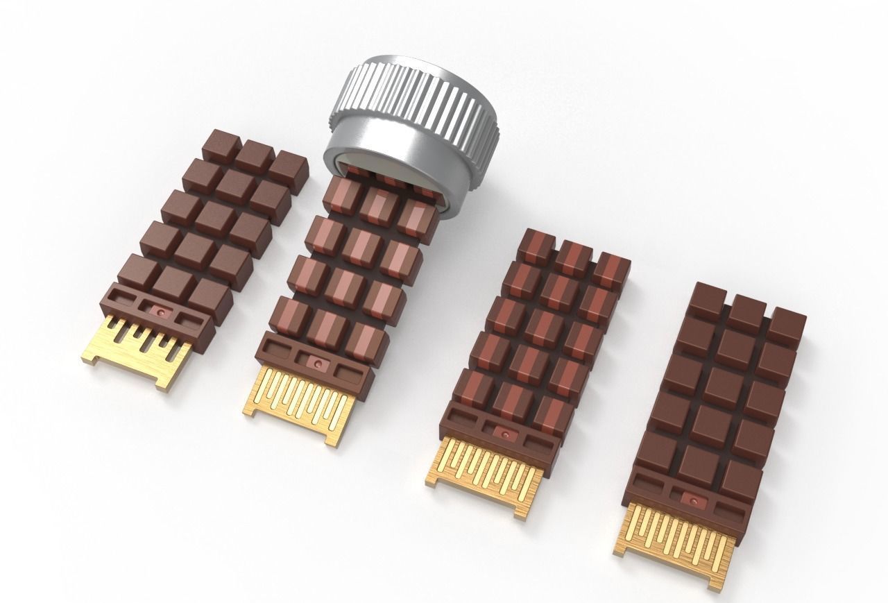 Terminator Brain Chip with stand 3D model | CGTrader