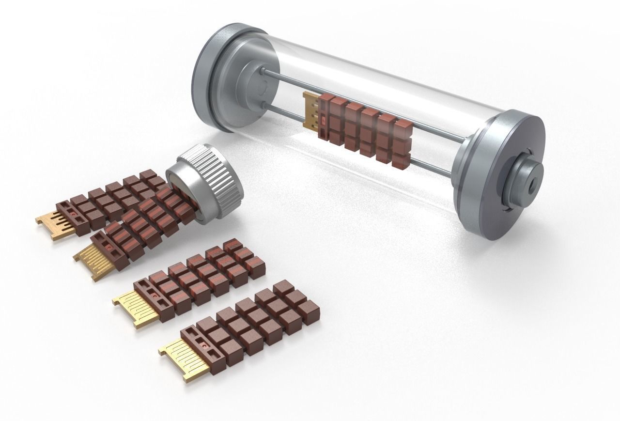 Terminator Brain Chip with stand 3D model | CGTrader