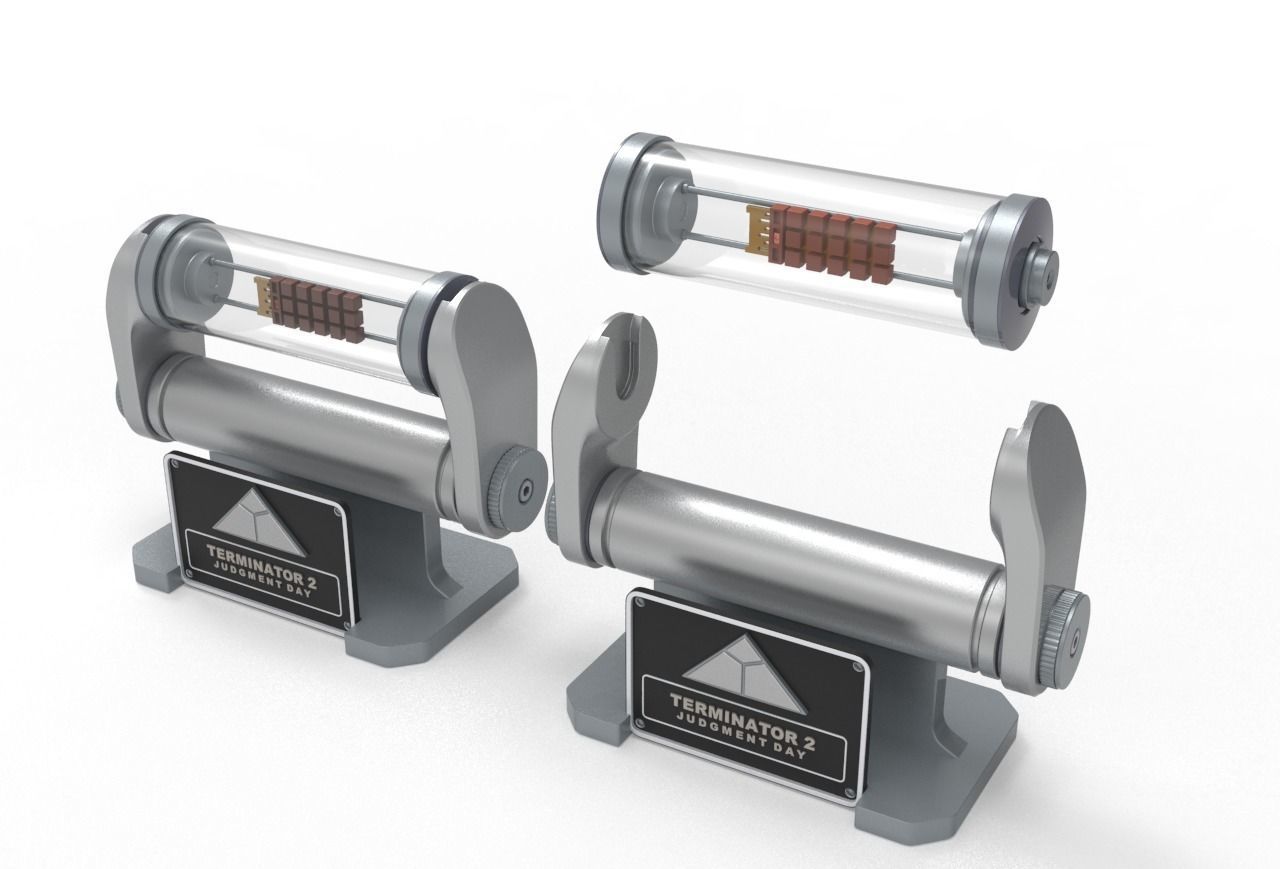 Terminator Brain Chip with stand 3D model | CGTrader