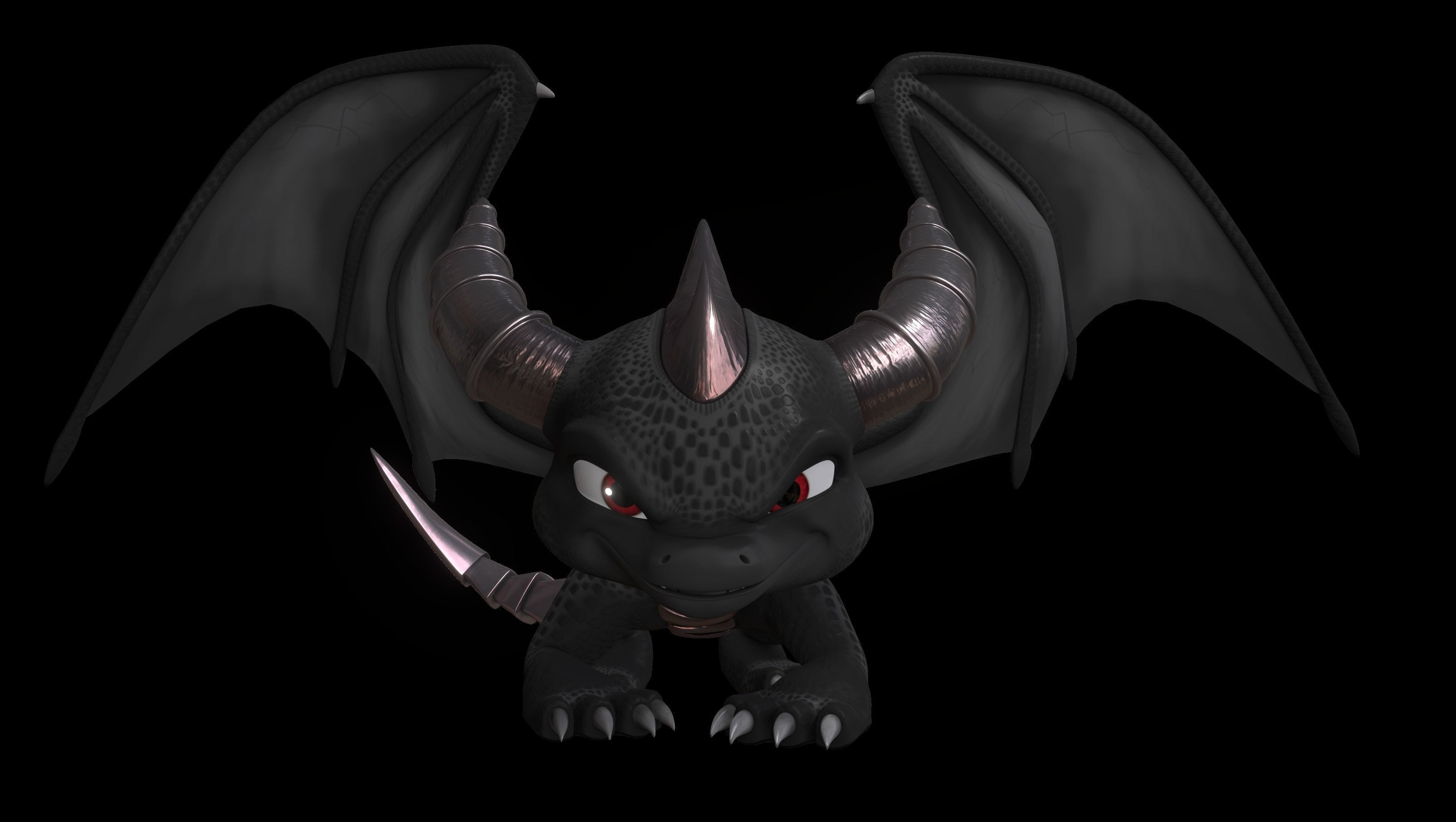 3D model Spyro the Dragon Skylander Academy Model VR / AR / low-poly ...