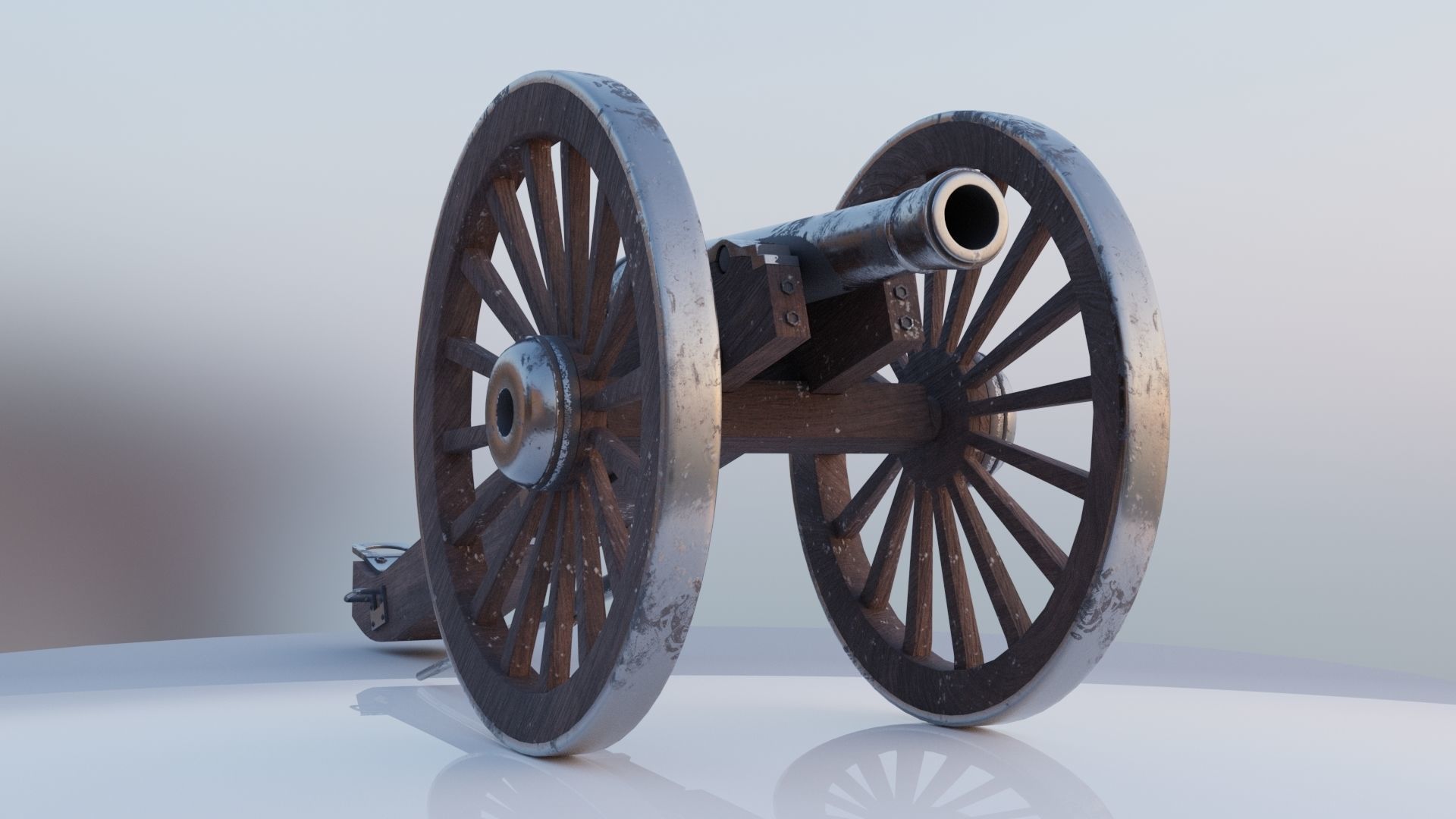 3D model Napoleon Cannon Artilery Weapon VR / AR / low-poly | CGTrader