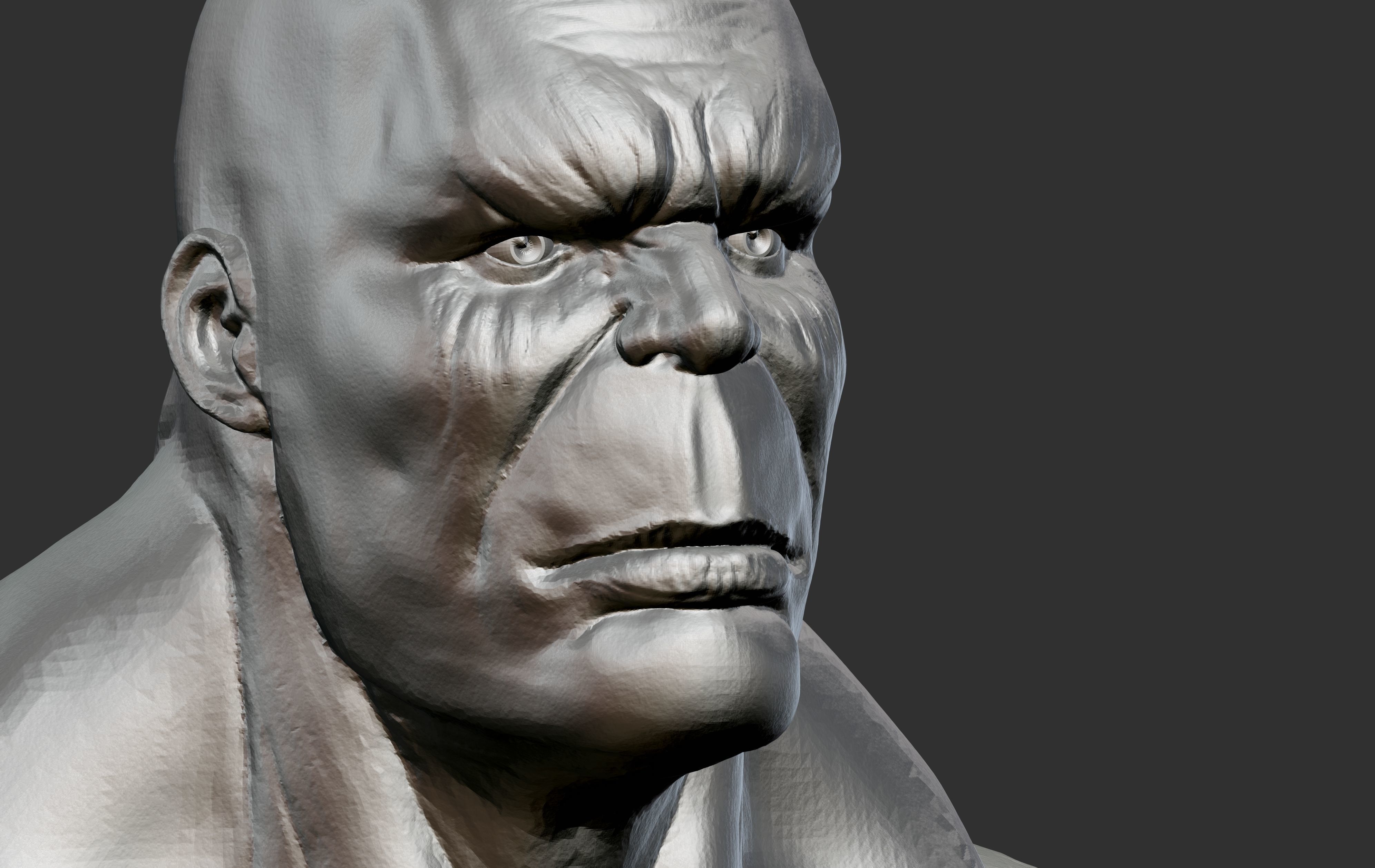 Hulk Head 3D model | CGTrader