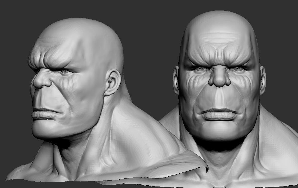 Hulk Head 3D model | CGTrader