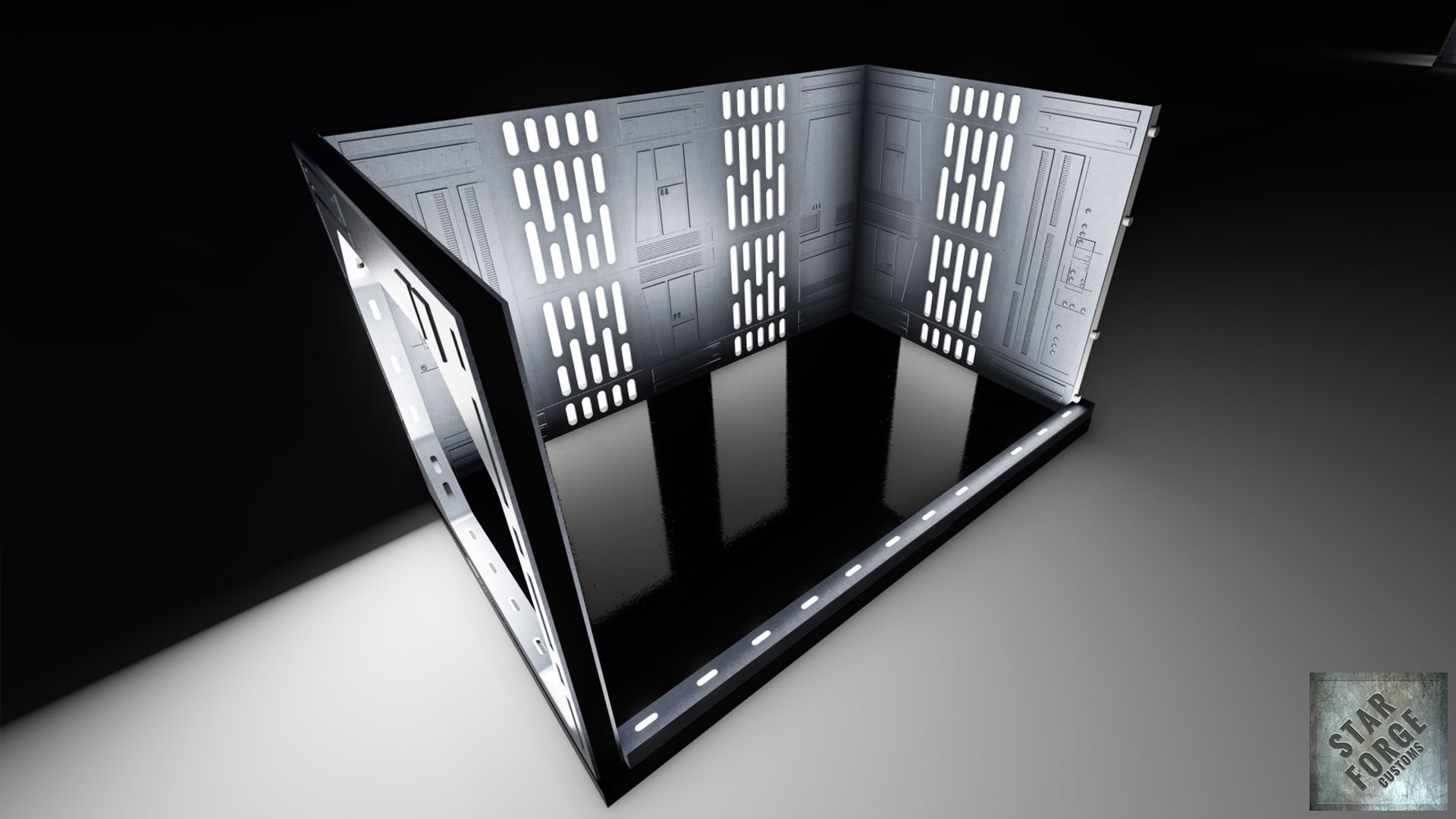 DEATH STAR DIORAMA V2 FOR 6INCH AND 3 75INCH FIGURES 3D model 3D ...