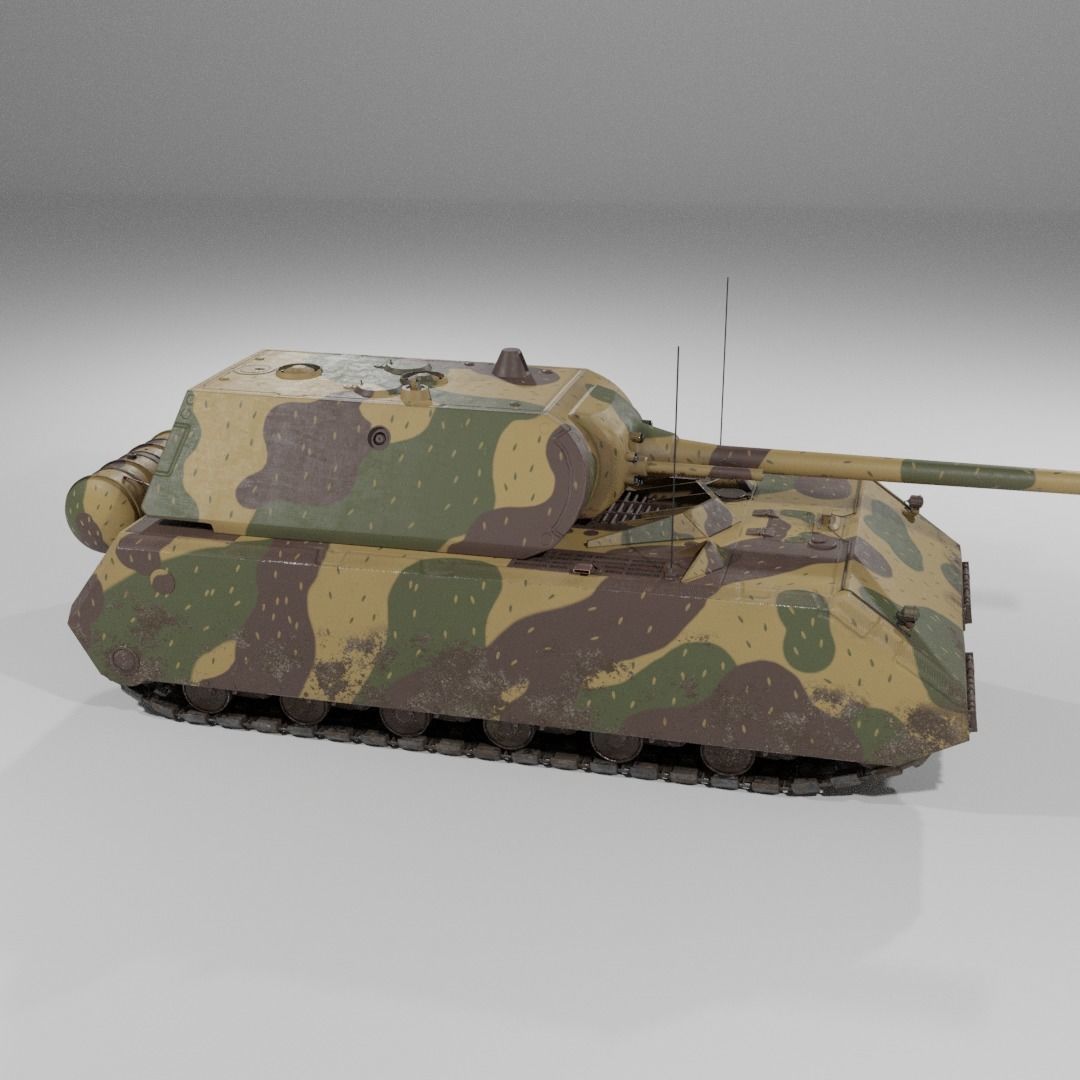 Panzerkampfwagen VIII Maus free 3D model | CGTrader