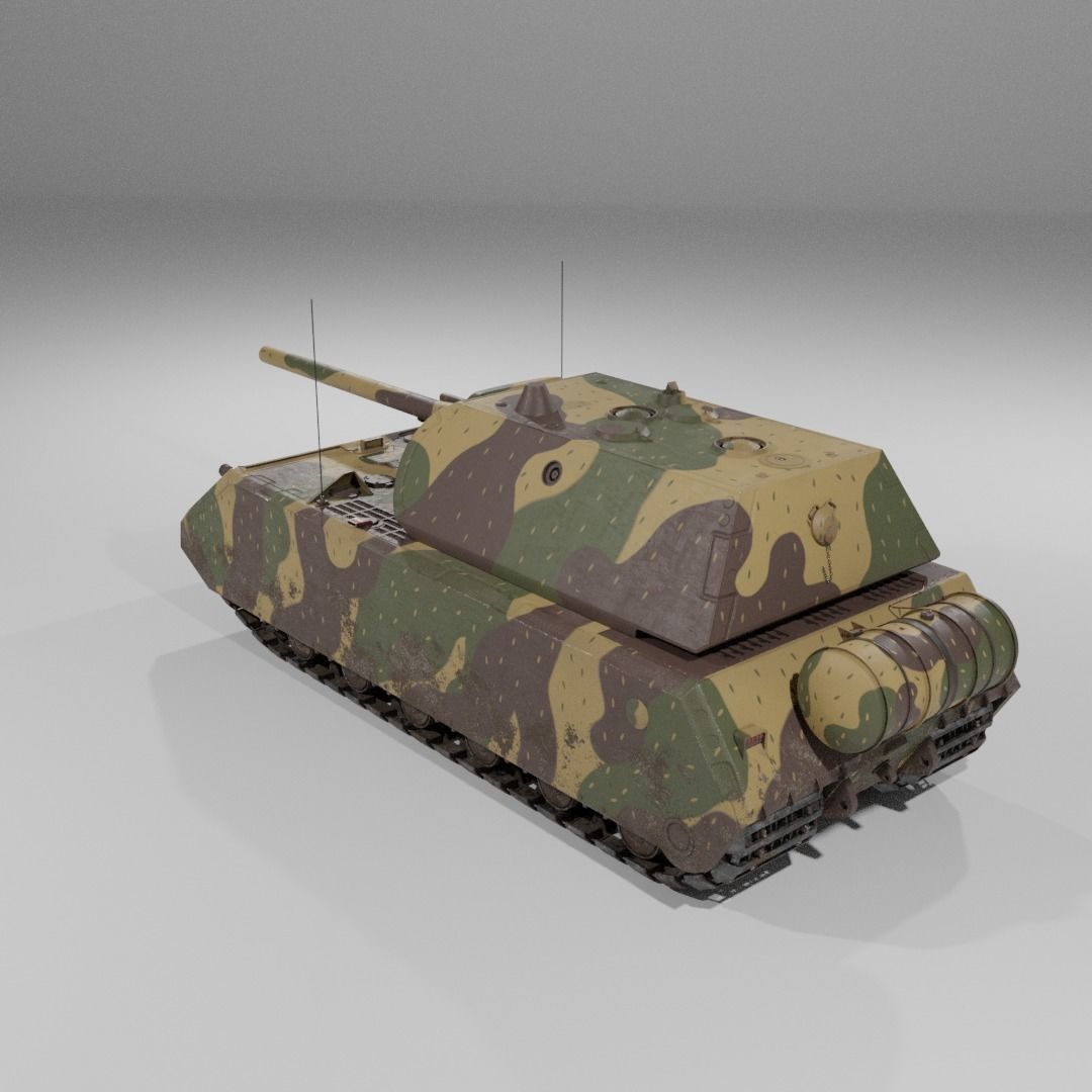 Panzerkampfwagen VIII Maus free 3D model | CGTrader
