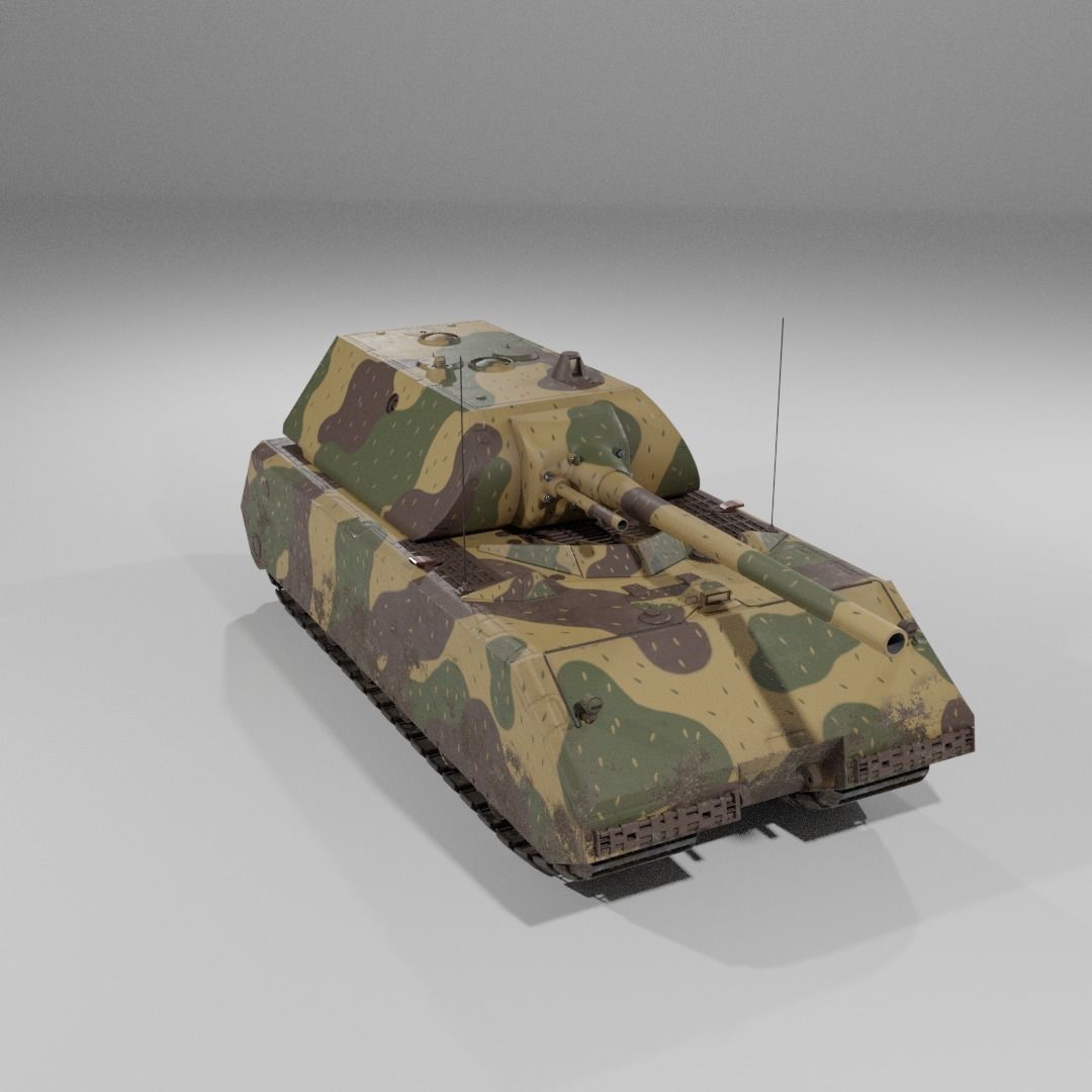 Panzerkampfwagen VIII Maus free 3D model | CGTrader