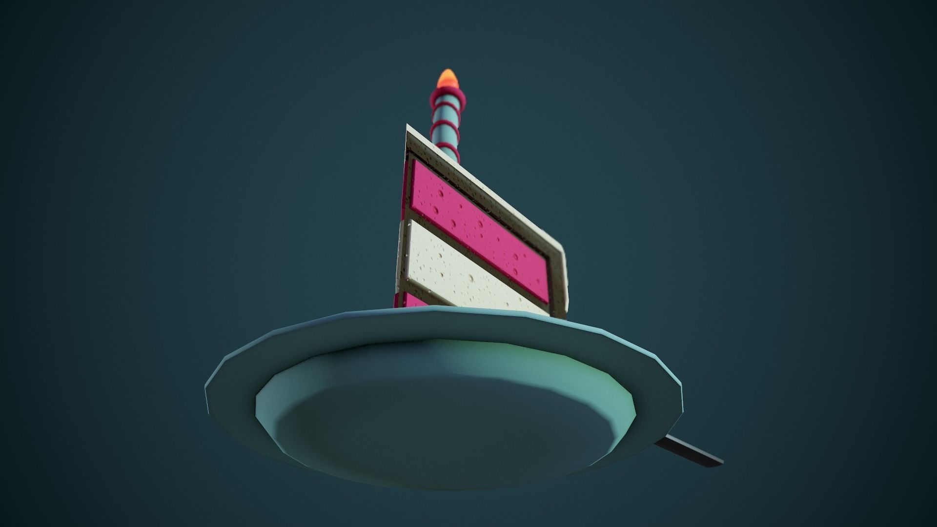 3D model Stylized Cake - Tutorial Included VR / AR / low-poly | CGTrader