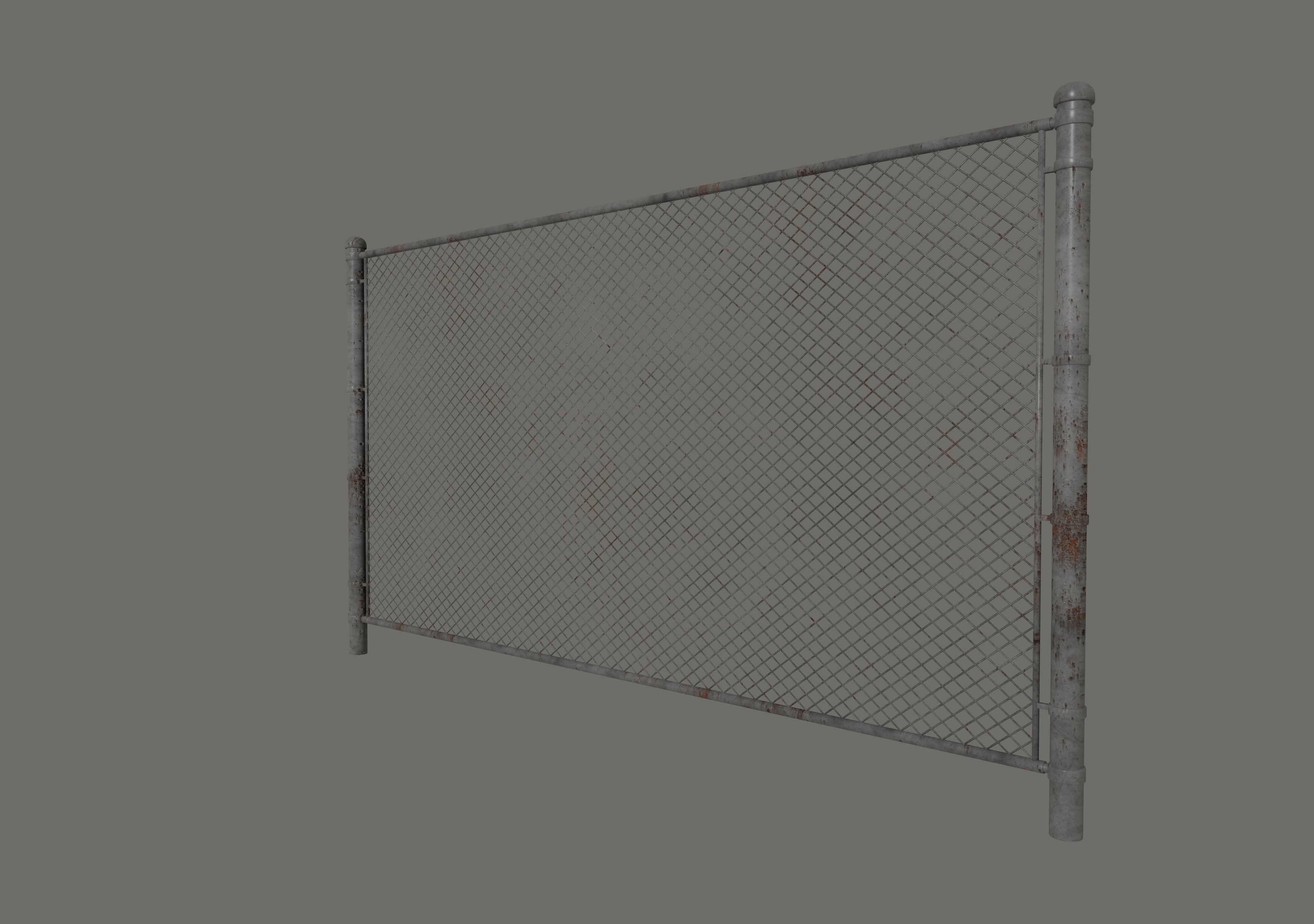 3D model Chain Link Fence VR / AR / low-poly | CGTrader