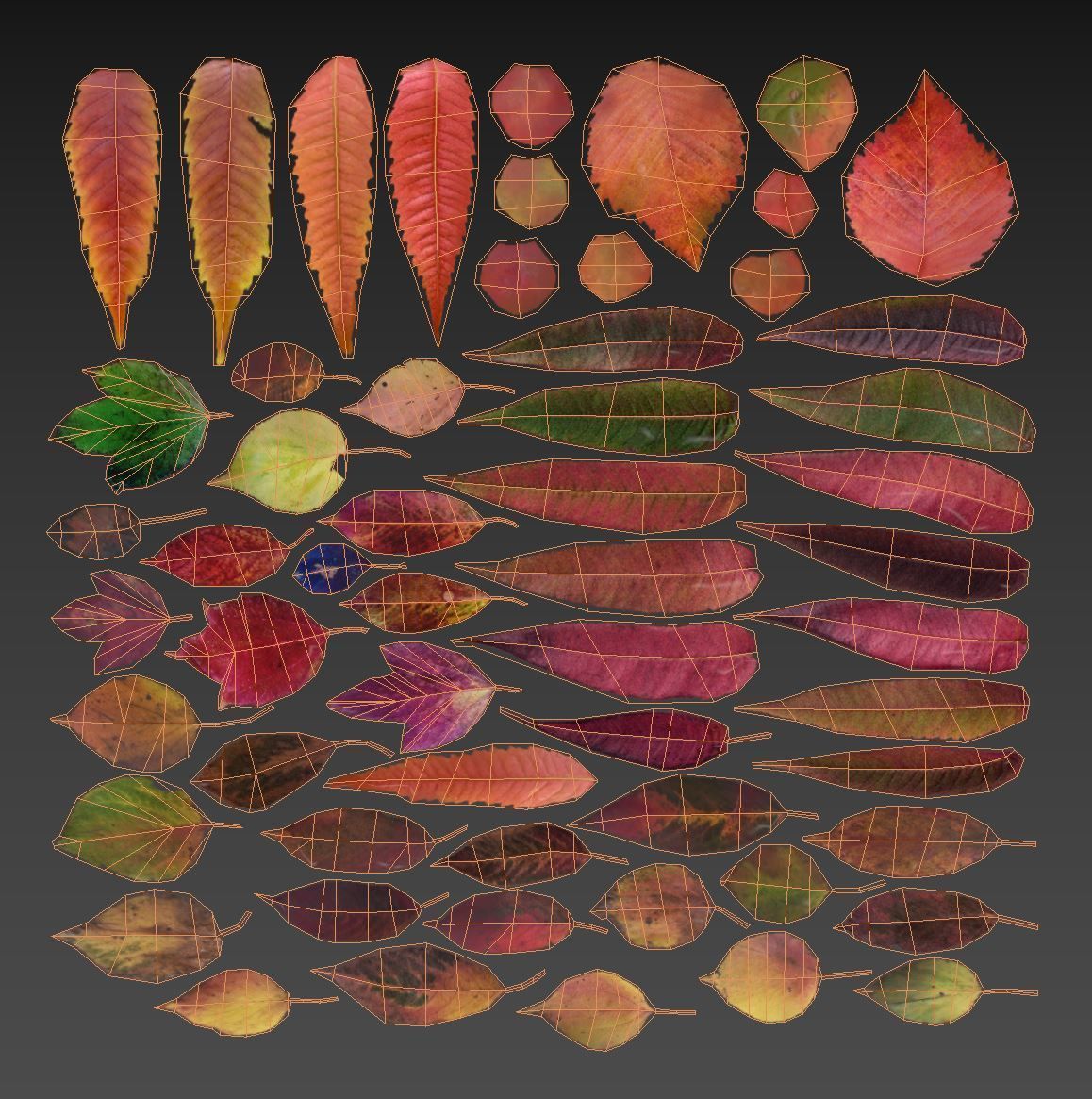 Autumn leaves 3D model | CGTrader