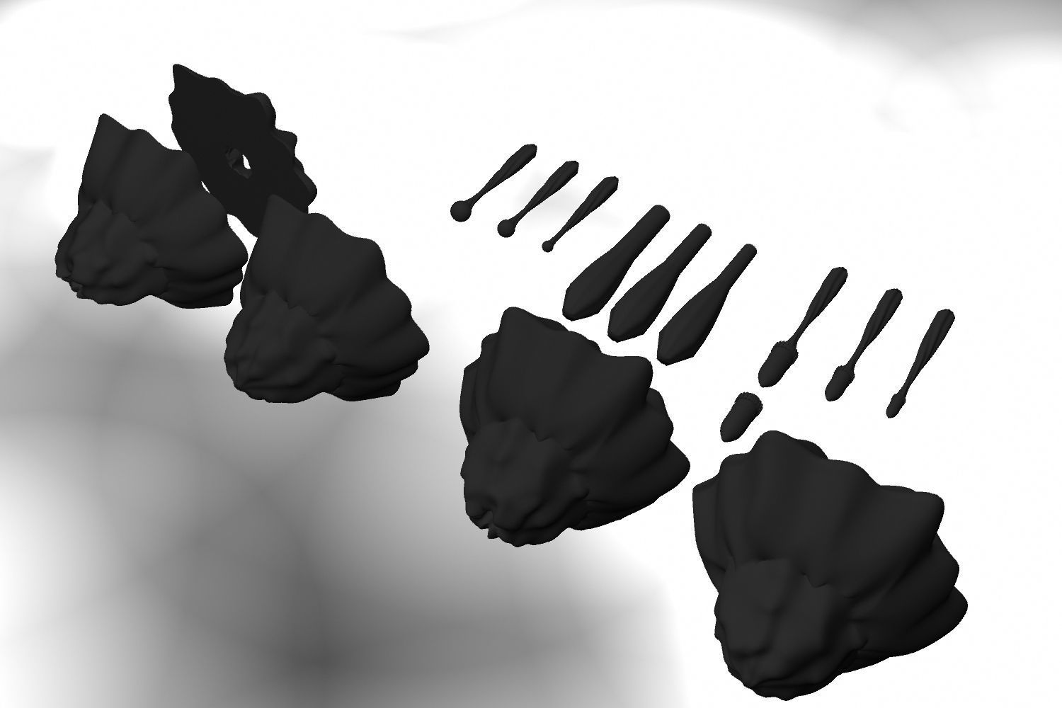 Smoke plumes for model cannon artillery or tanks 3D model | CGTrader