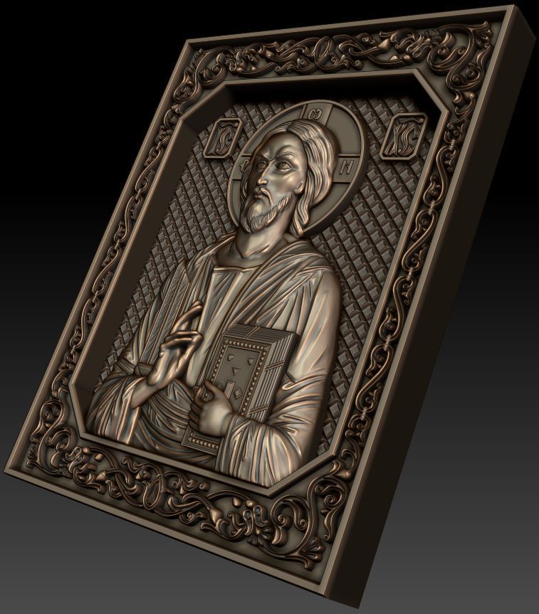 Jesus Christ Icon 3D model | CGTrader