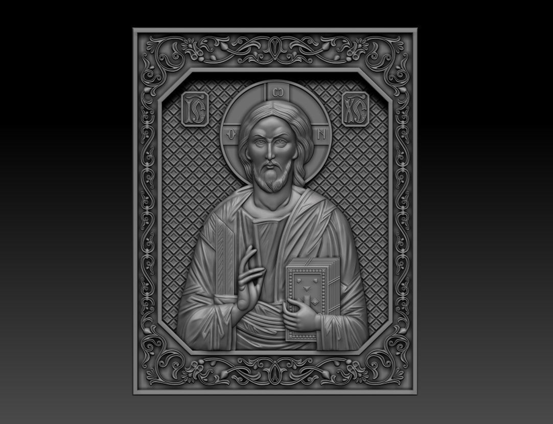 Jesus Christ Icon 3D model | CGTrader