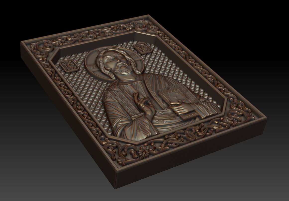 Jesus Christ Icon 3D model | CGTrader