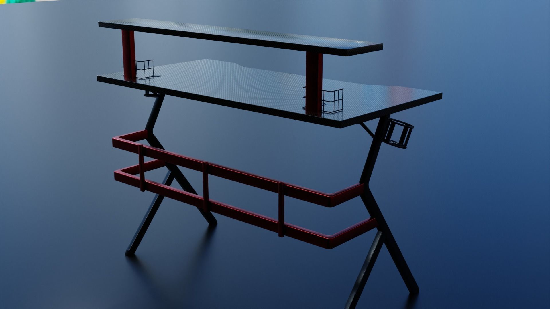 Gaming Desk free 3D model | CGTrader