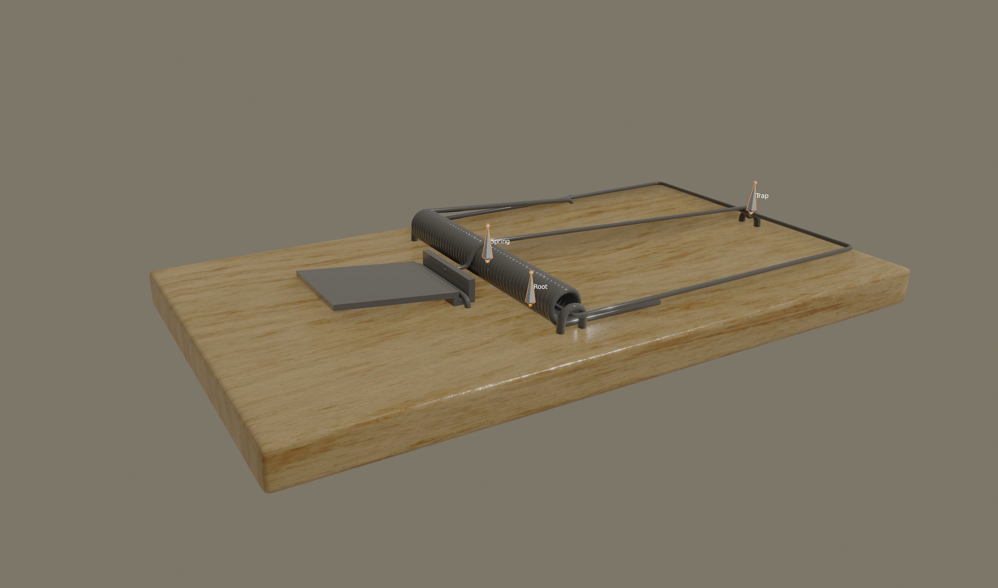 Mousetrap 3D model rigged | CGTrader