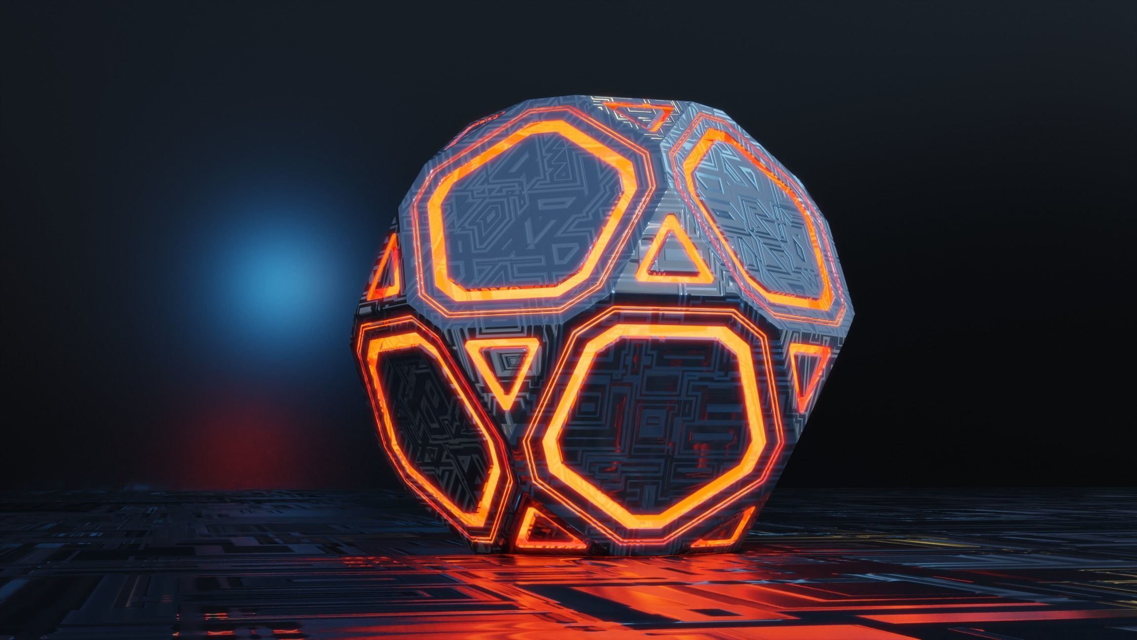 3D model Sci-fi Glowing Orb VR / AR / low-poly | CGTrader