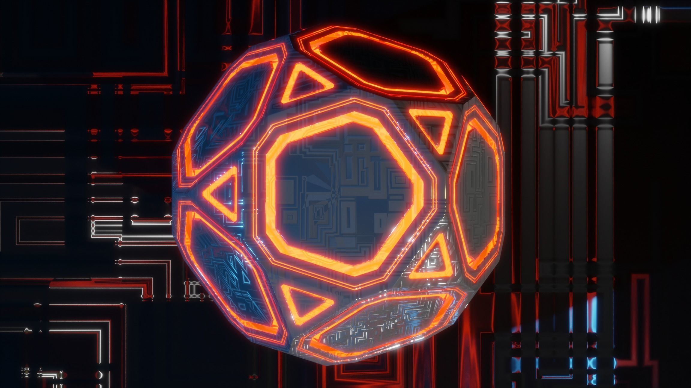 3D model Sci-fi Glowing Orb VR / AR / low-poly | CGTrader