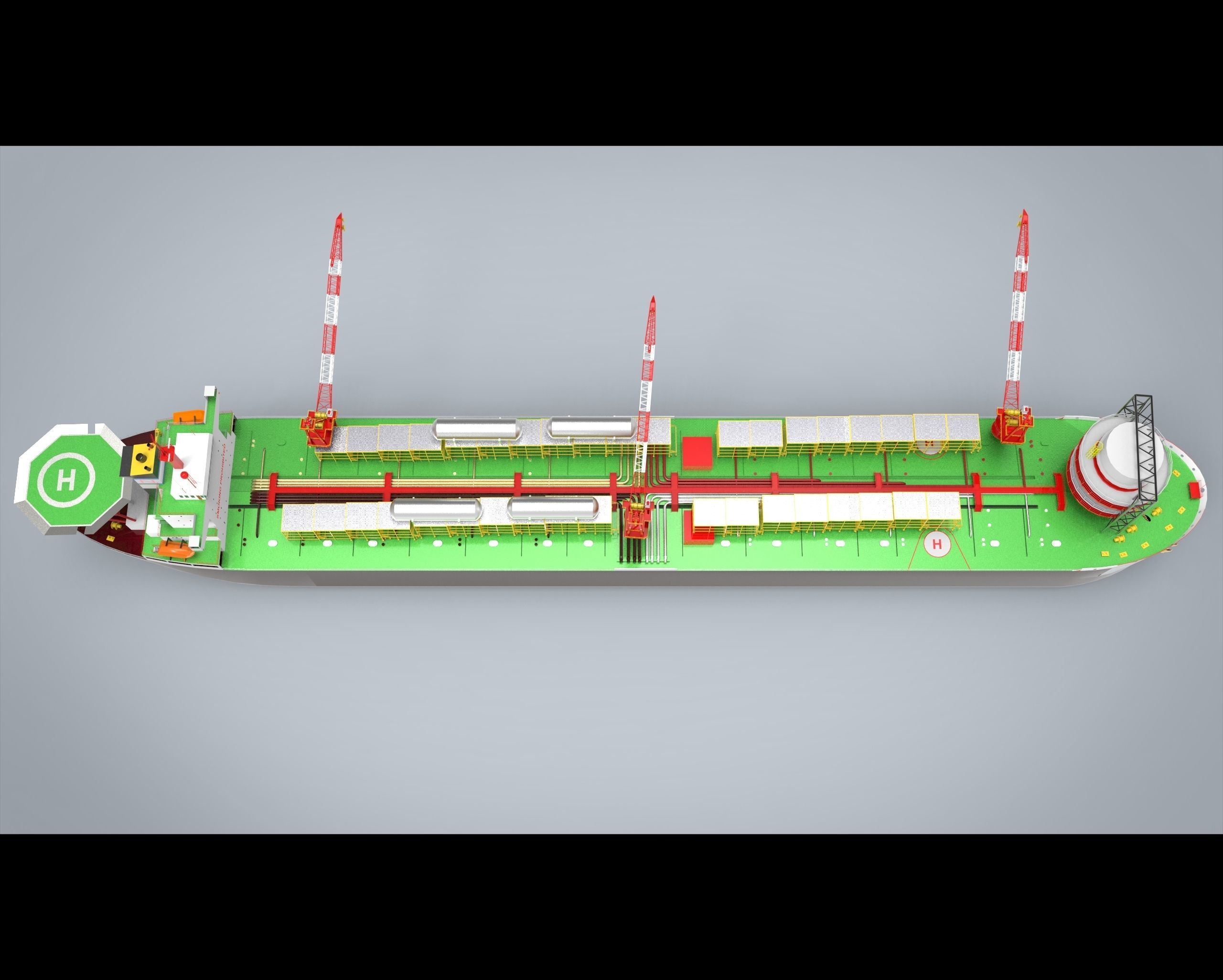 3D model FPSO Vessel VR / AR / low-poly | CGTrader