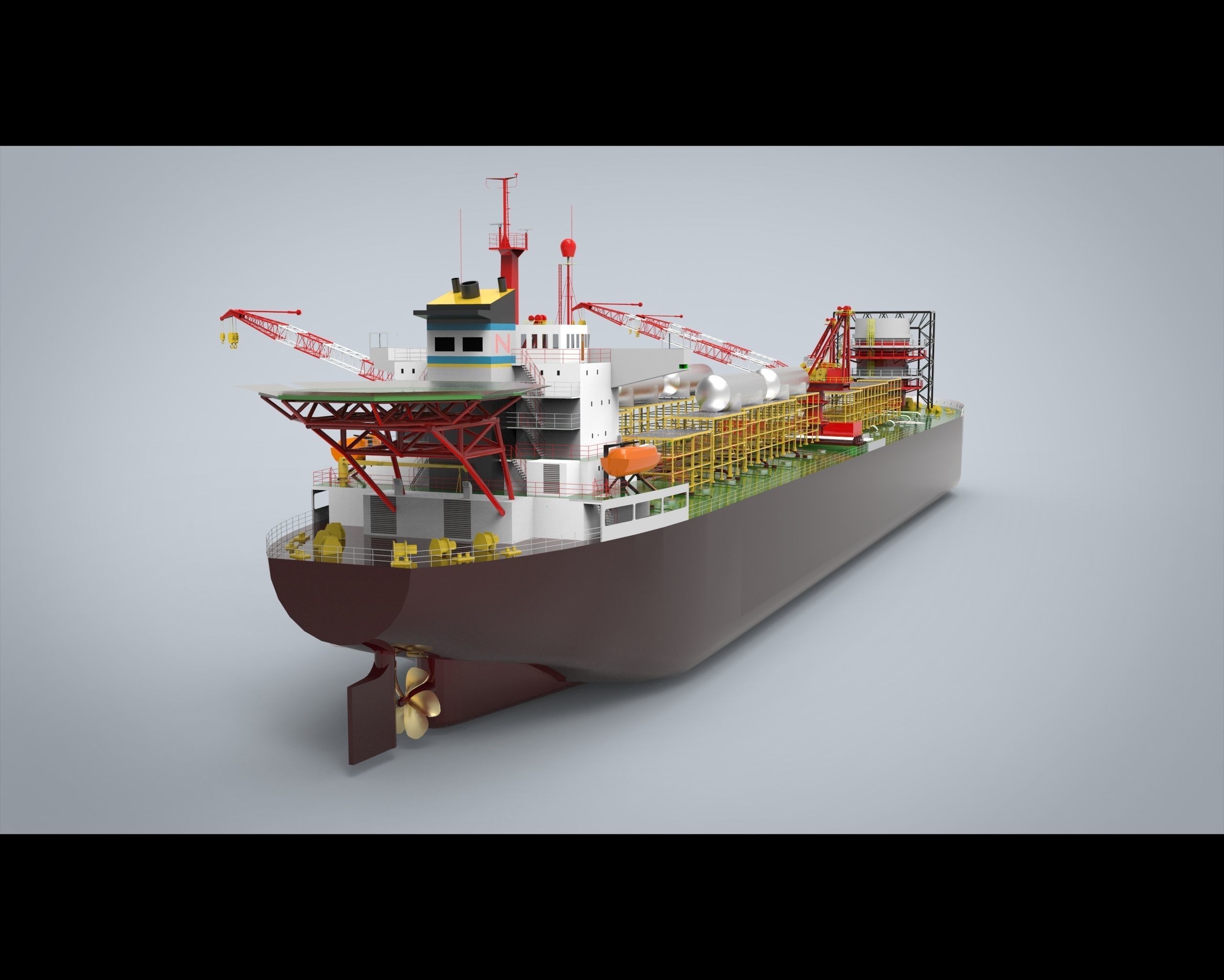 3D model FPSO Vessel VR / AR / low-poly | CGTrader