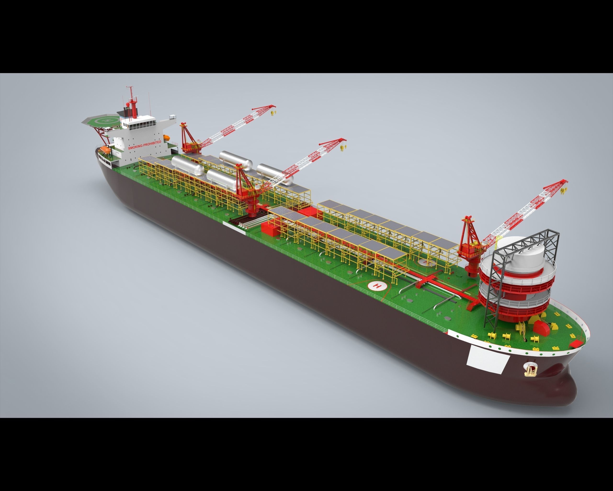 3D model FPSO Vessel VR / AR / low-poly | CGTrader