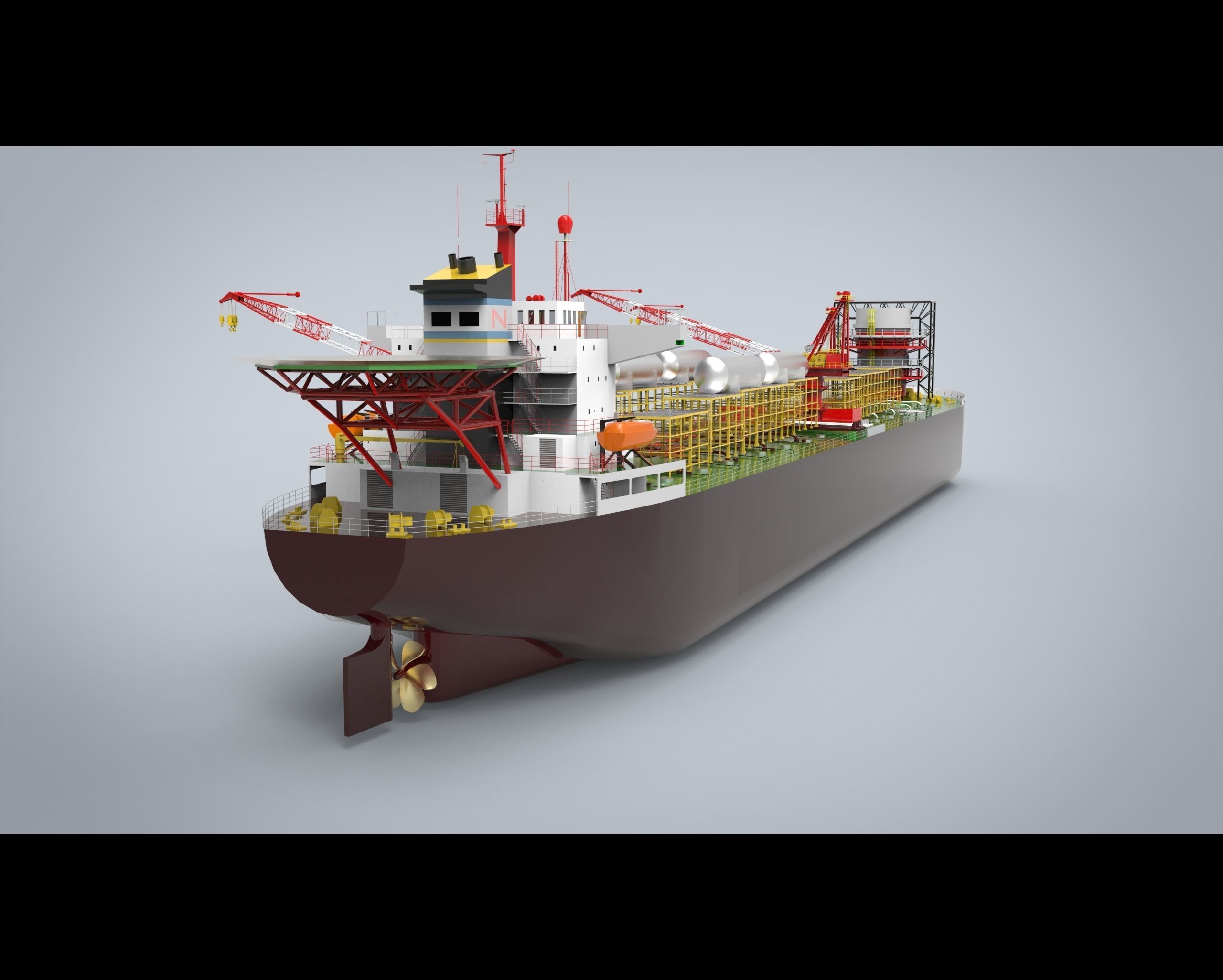 3D model FPSO Vessel VR / AR / low-poly | CGTrader