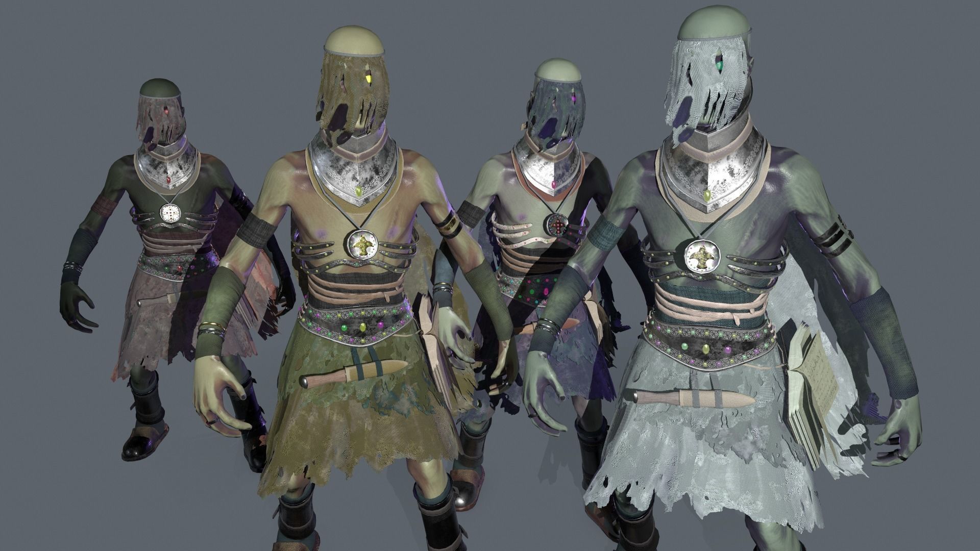 3D model Necromancer VR / AR / low-poly rigged animated | CGTrader