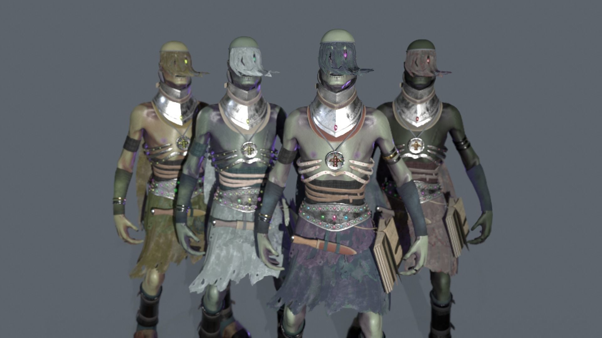 3D model Necromancer VR / AR / low-poly rigged animated | CGTrader