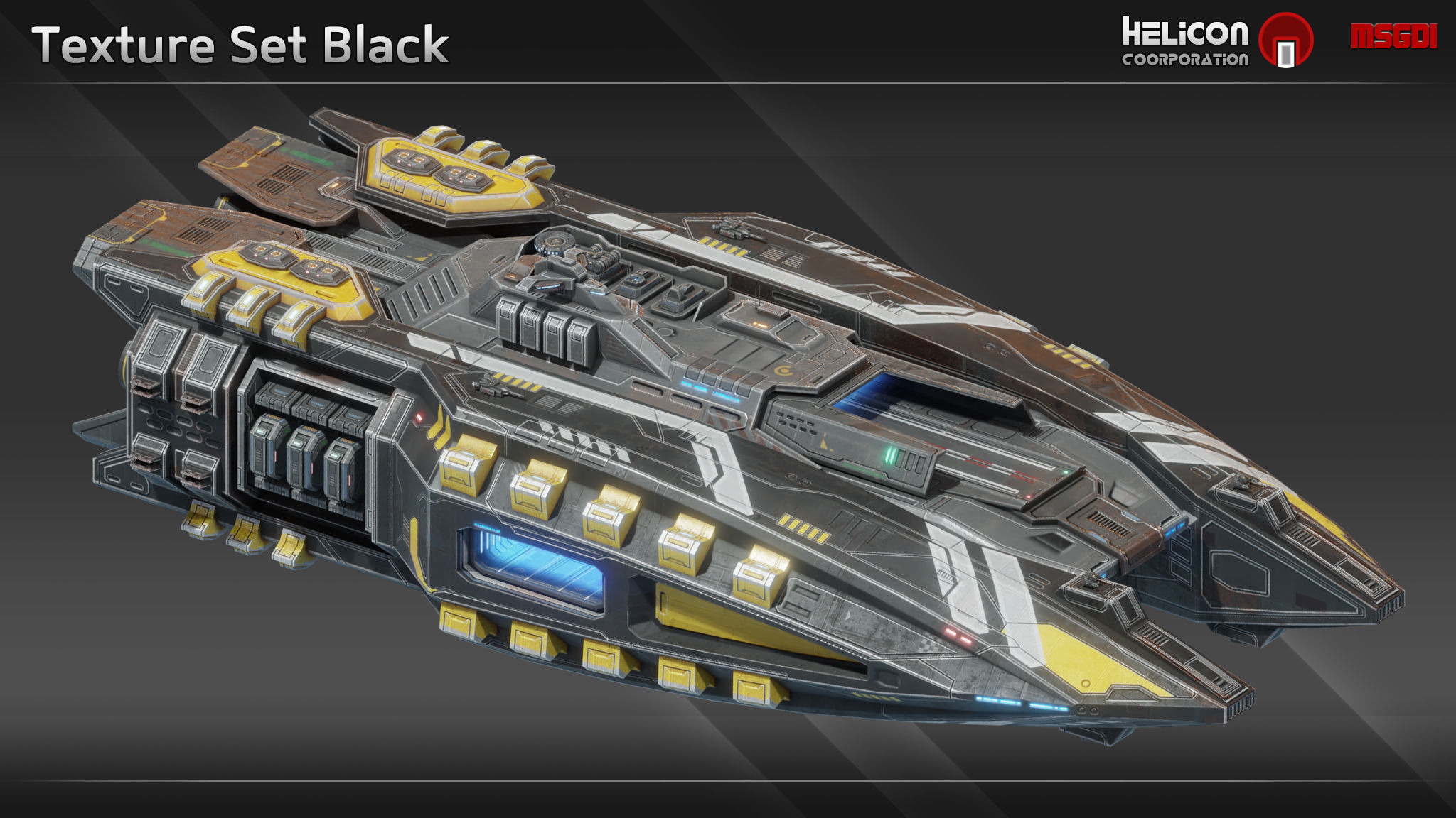 Helicon Corporation Spaceship Fleet Collection | CGTrader