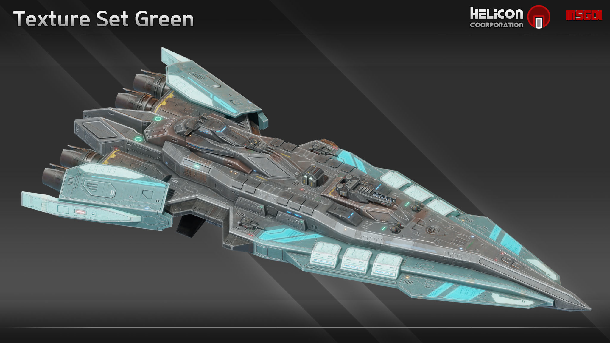 Helicon Corporation Spaceship Fleet Collection | CGTrader