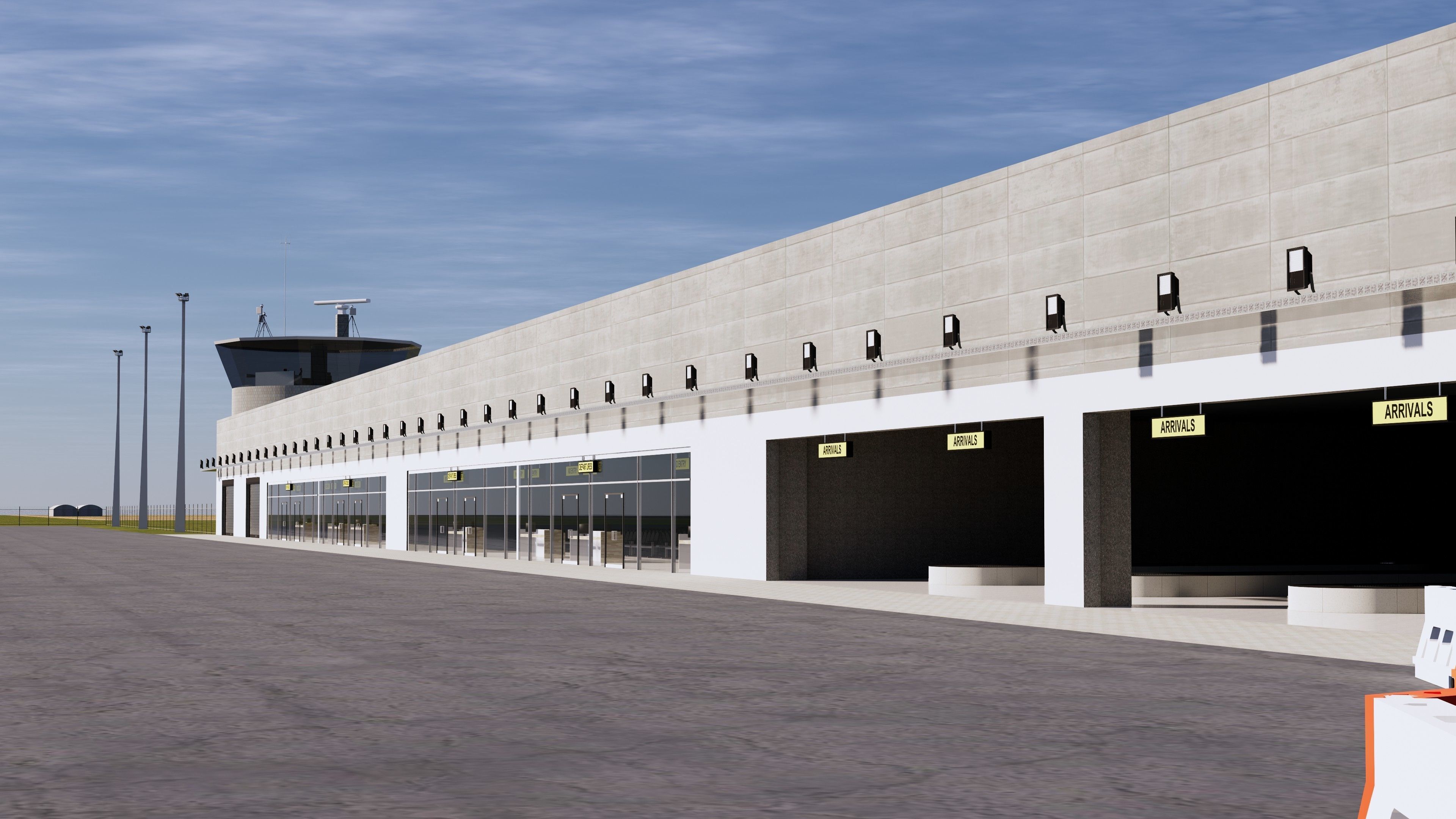 Airport Scene 3D model | CGTrader