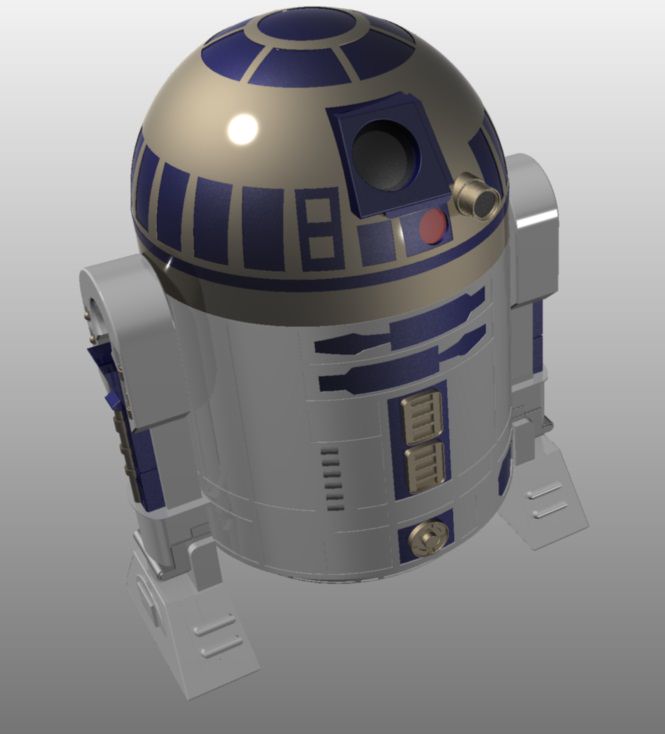 R2D2 Droid 3D model | CGTrader