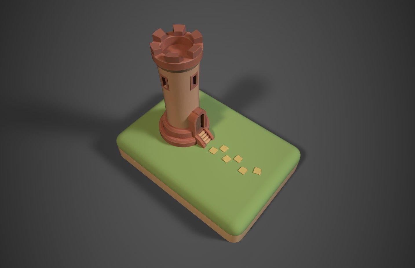 3D model Stylized cartoon tower VR / AR / low-poly | CGTrader