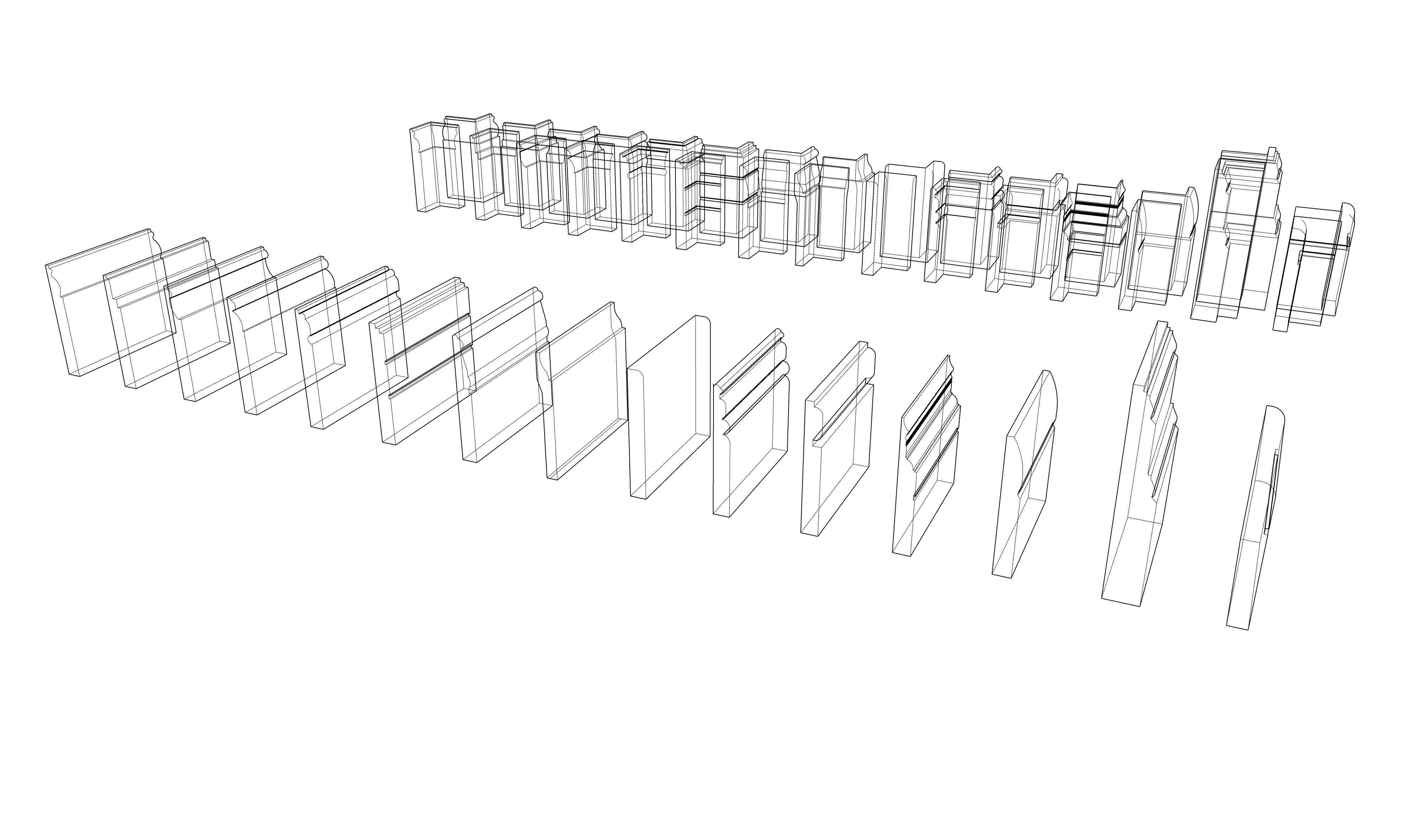 baseboard molding 3D model | CGTrader