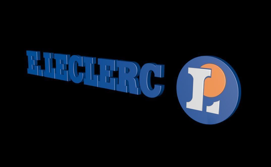 Leclerc Logo free 3D model | CGTrader