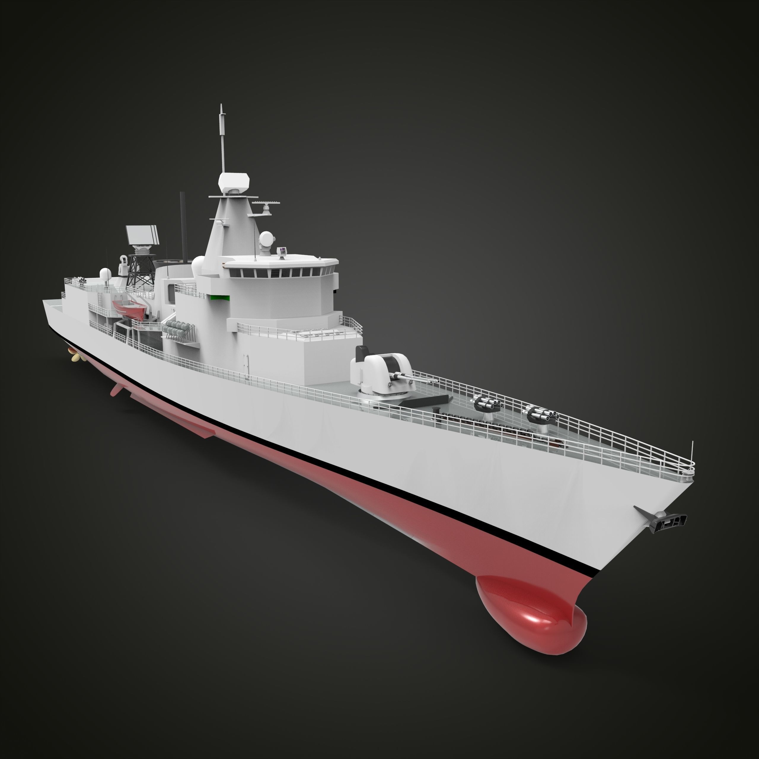 3D model Frigate Ship VR / AR / low-poly | CGTrader