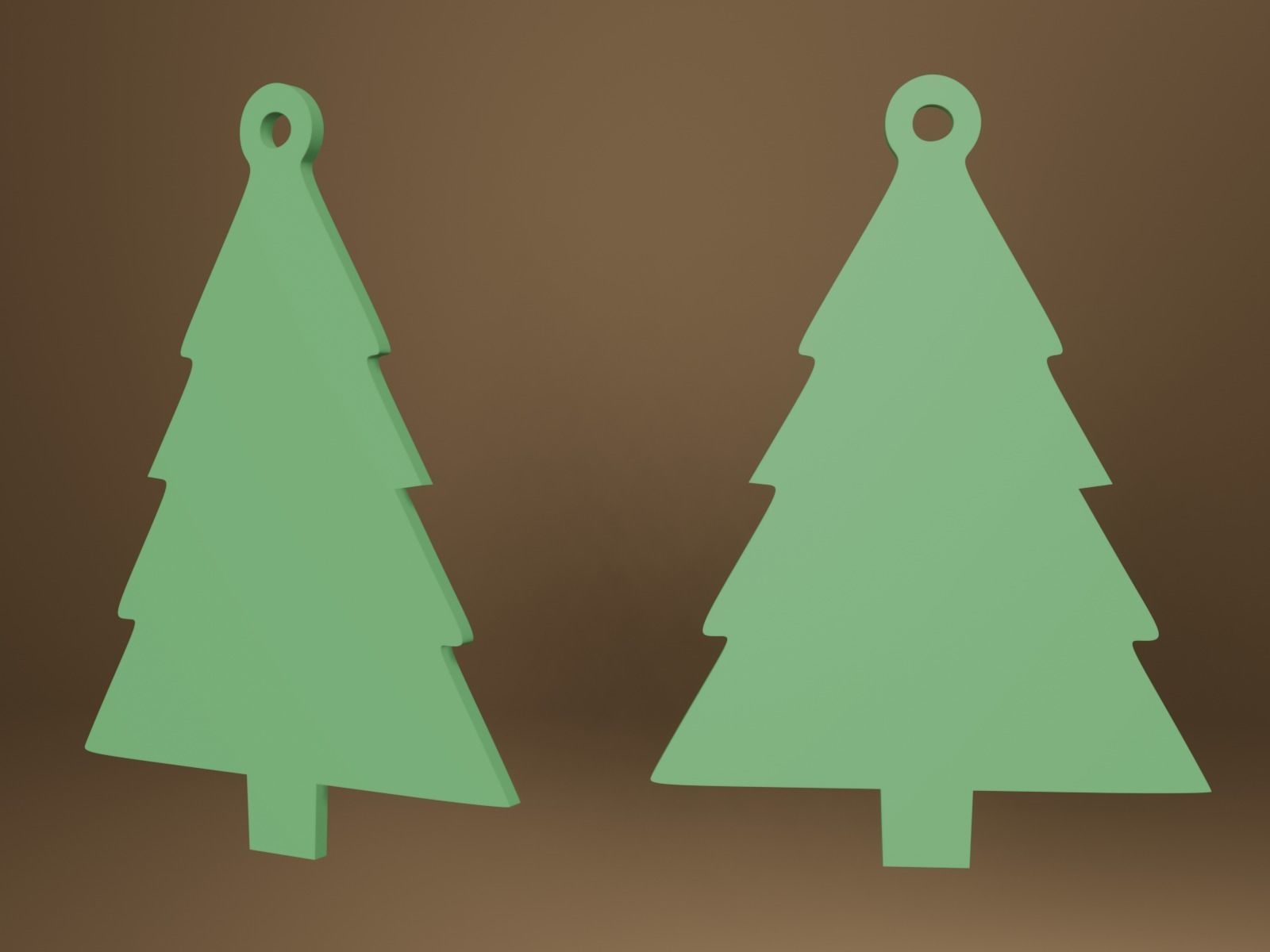 christmas pack earring 3D model 3D printable | CGTrader