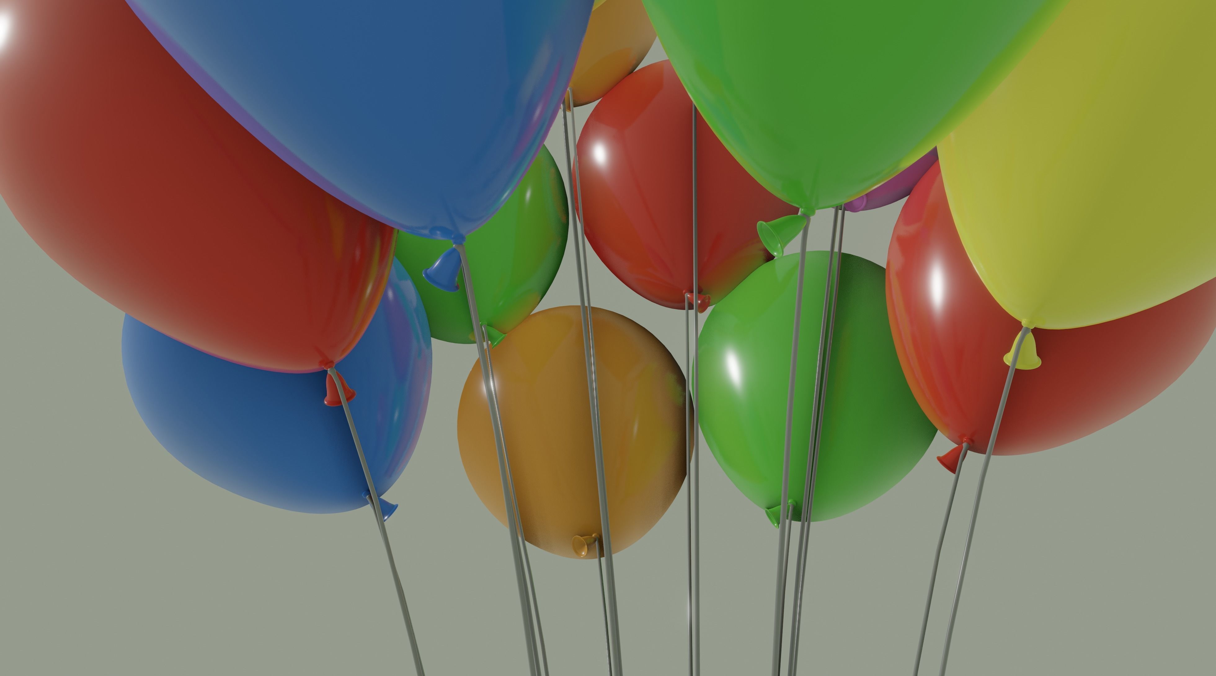 Party Balloons 3D model | CGTrader