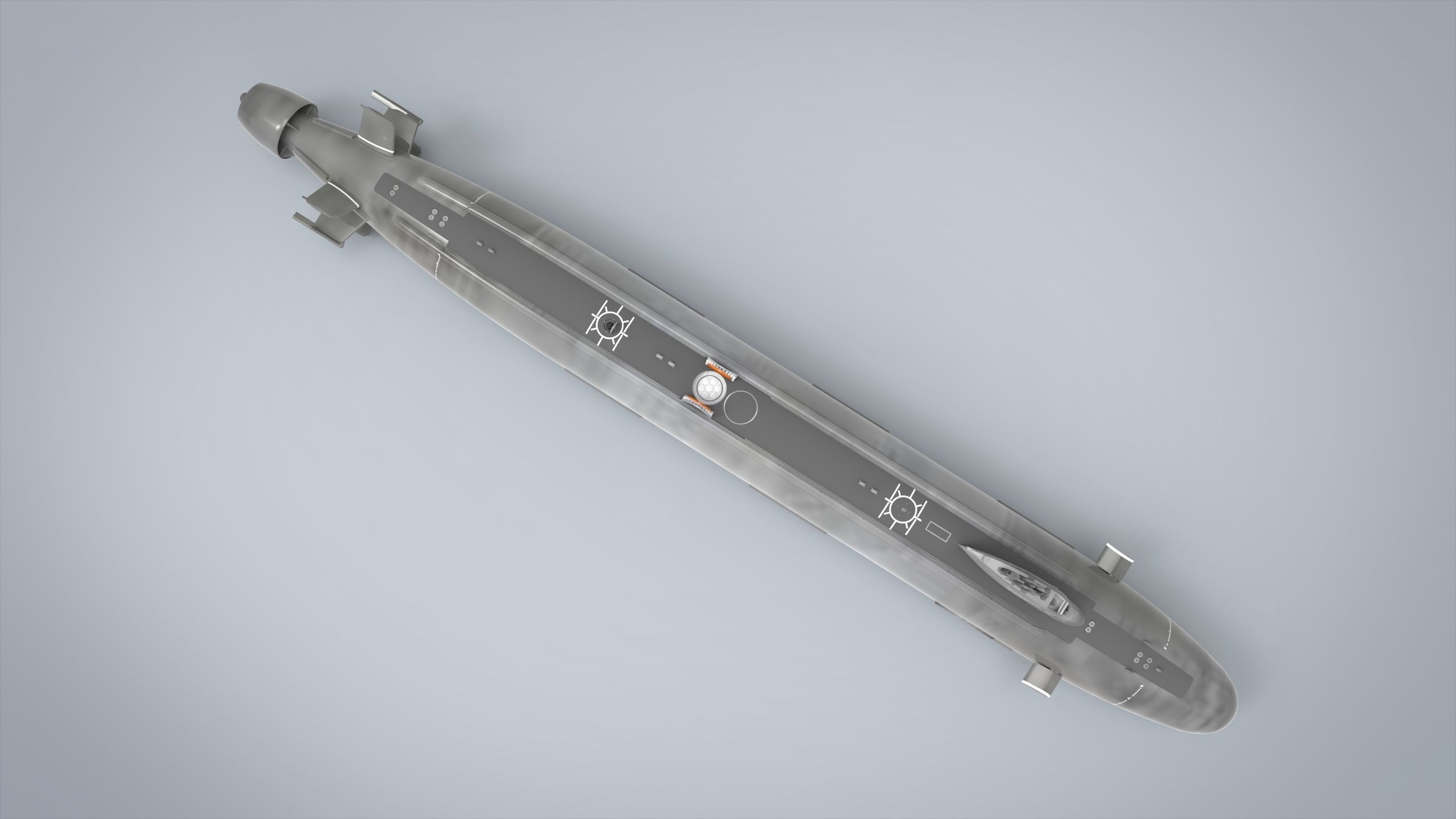 3D model Submarine Nuclear VR / AR / low-poly | CGTrader