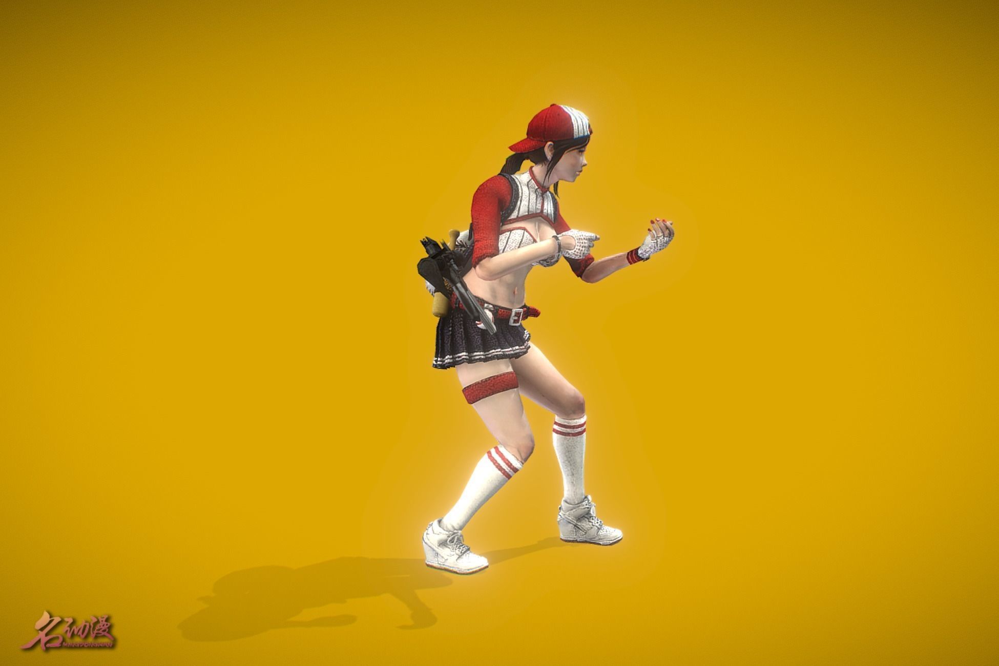 3D model Battle Royale Cheerleader VR / AR / low-poly | CGTrader