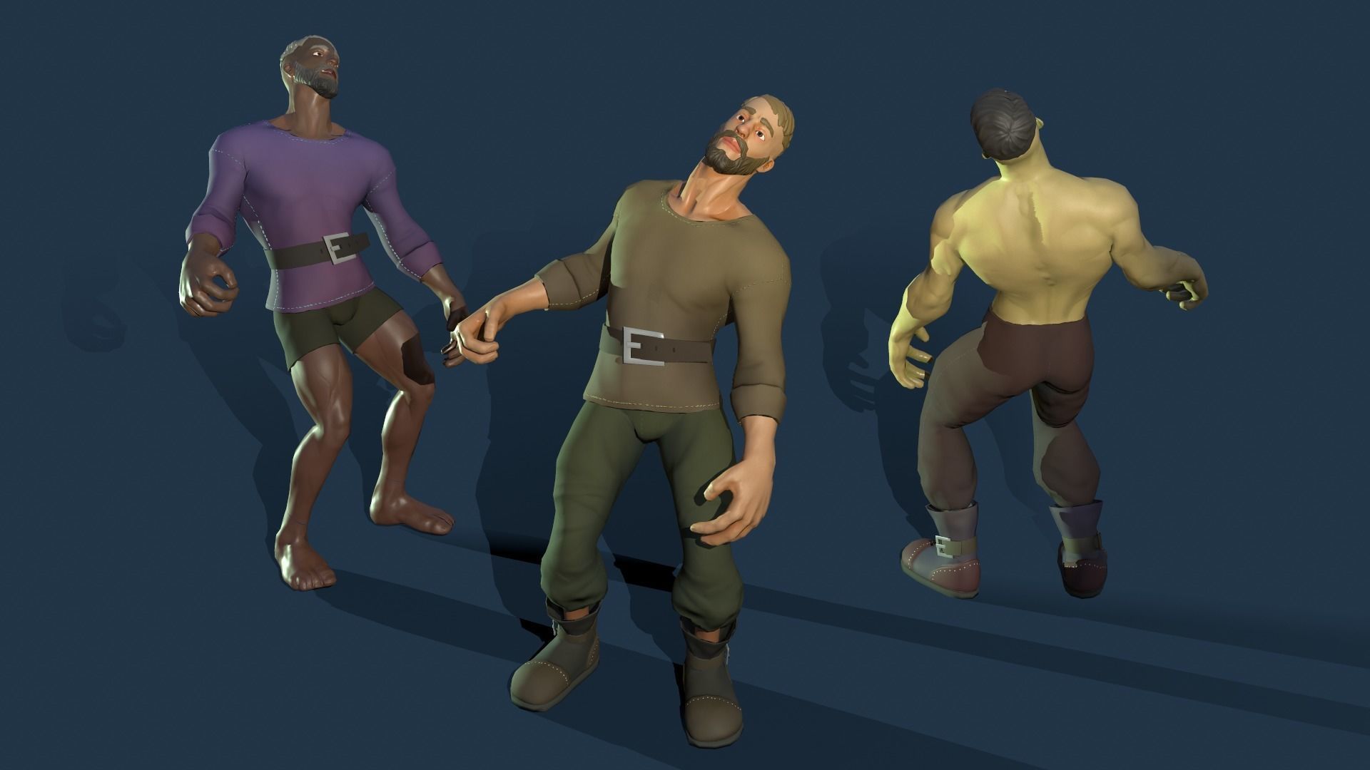 3D model Stylized Human Male VR / AR / low-poly rigged animated | CGTrader