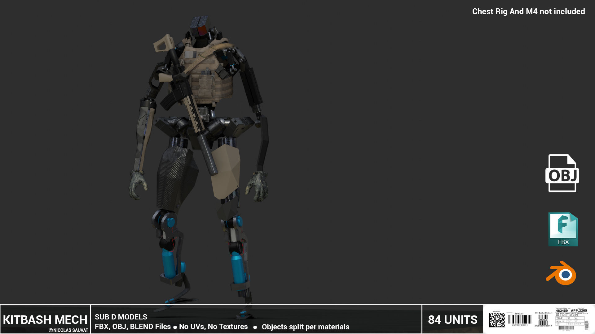 MECH KITBASH 3D model | CGTrader