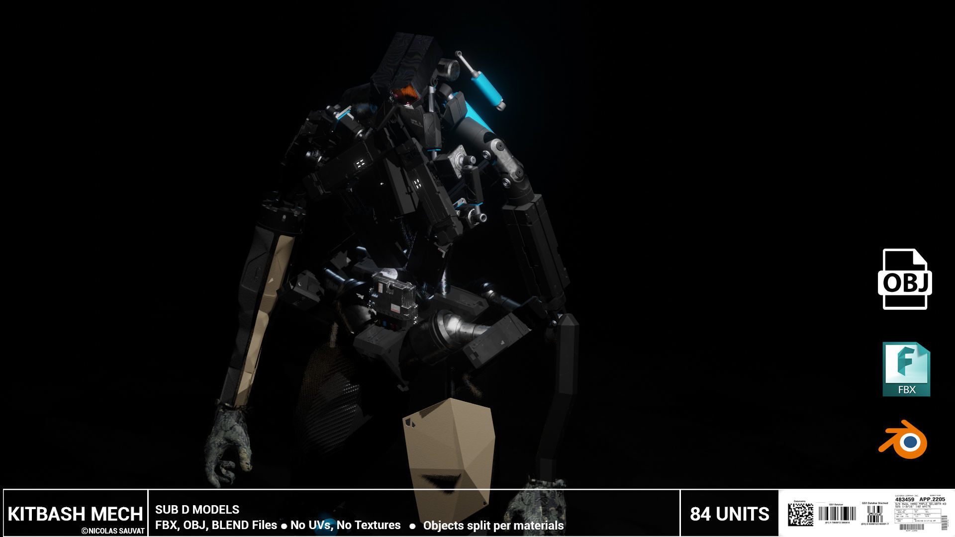 MECH KITBASH 3D model | CGTrader