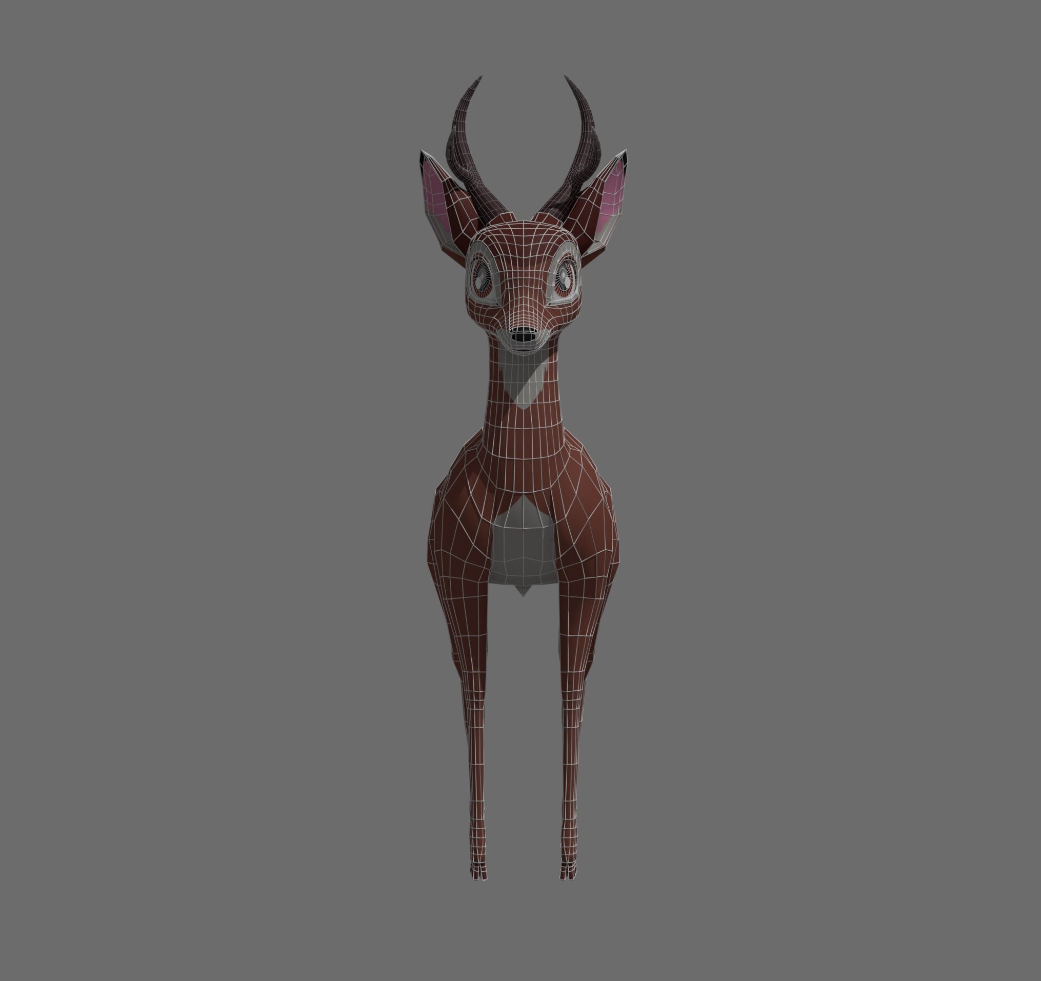 Adult Bambi Model Free 3d Model Animated Rigged Cgtrader