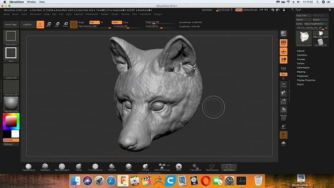 fox head free 3D model 3D printable | CGTrader