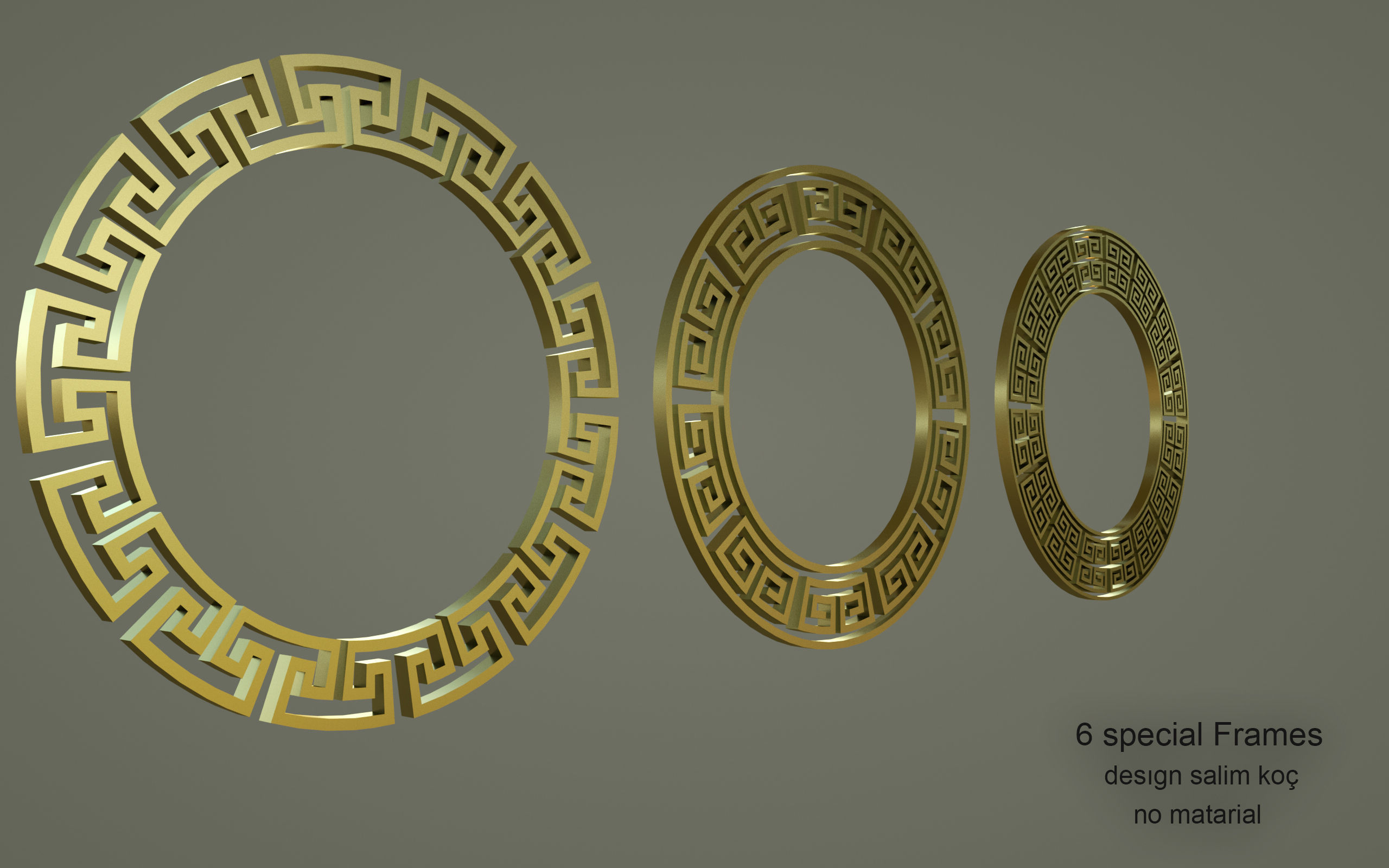 special frames 3D model | CGTrader