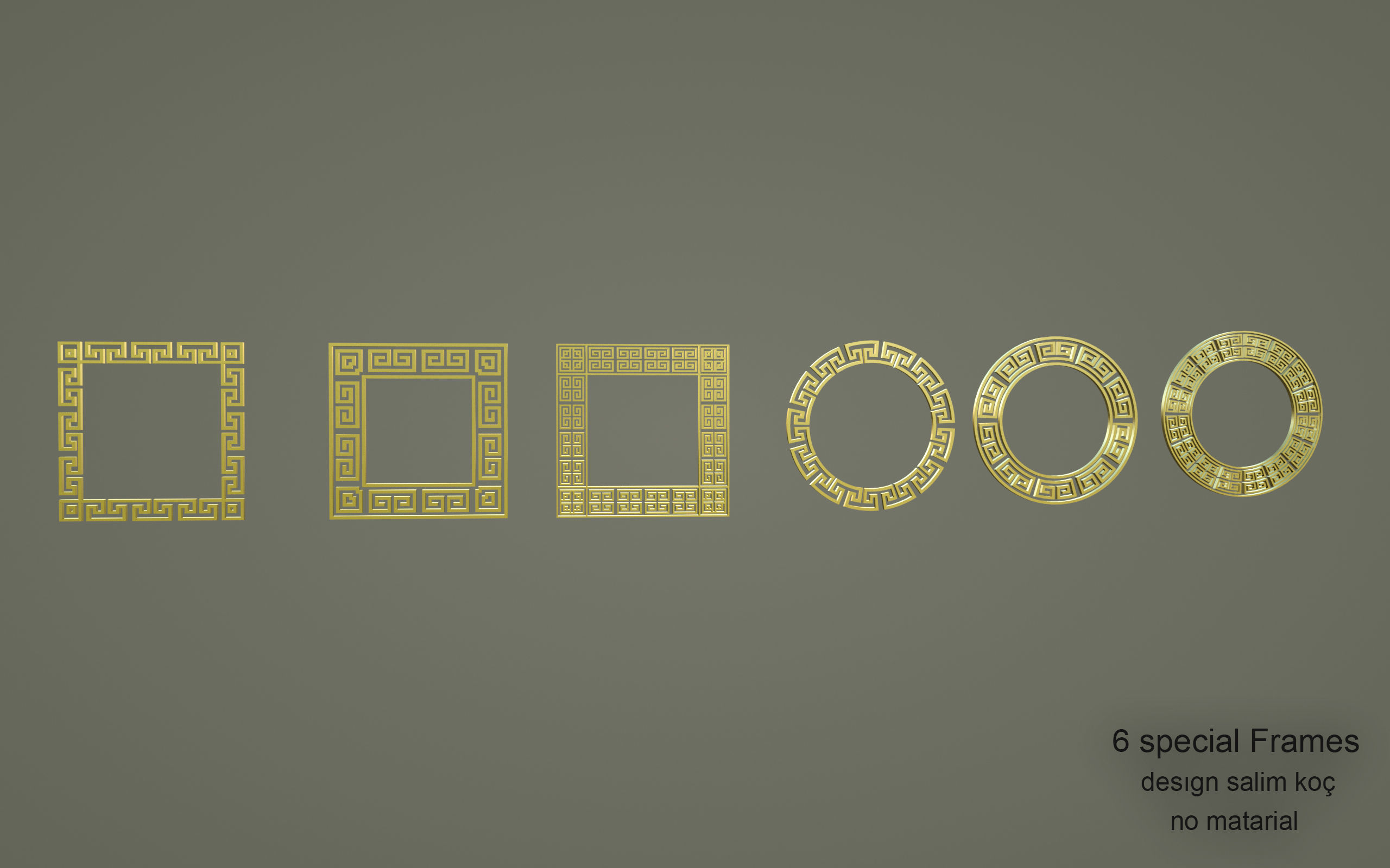 special frames 3D model | CGTrader