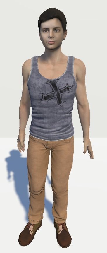 Unity Digital Human HS004 free 3D model animated rigged | CGTrader