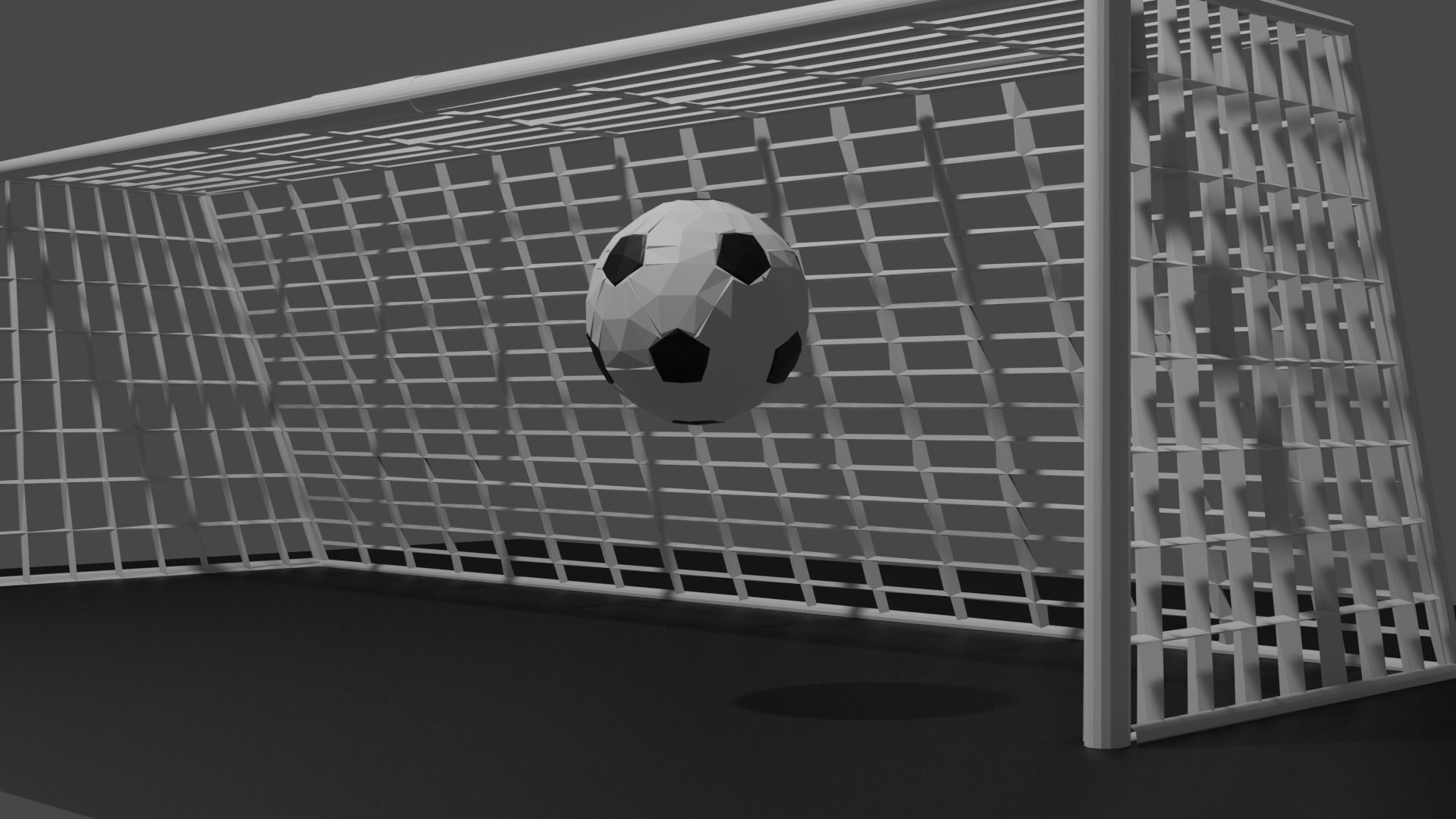 3D model Soccer - Football Goal Low-Poly 3D model VR / AR / low-poly ...