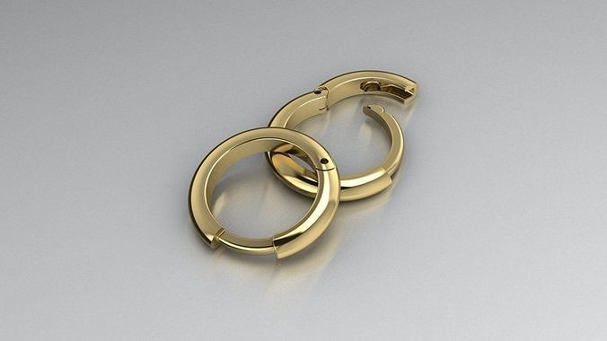 earrings jewelry 3D model 3D printable | CGTrader